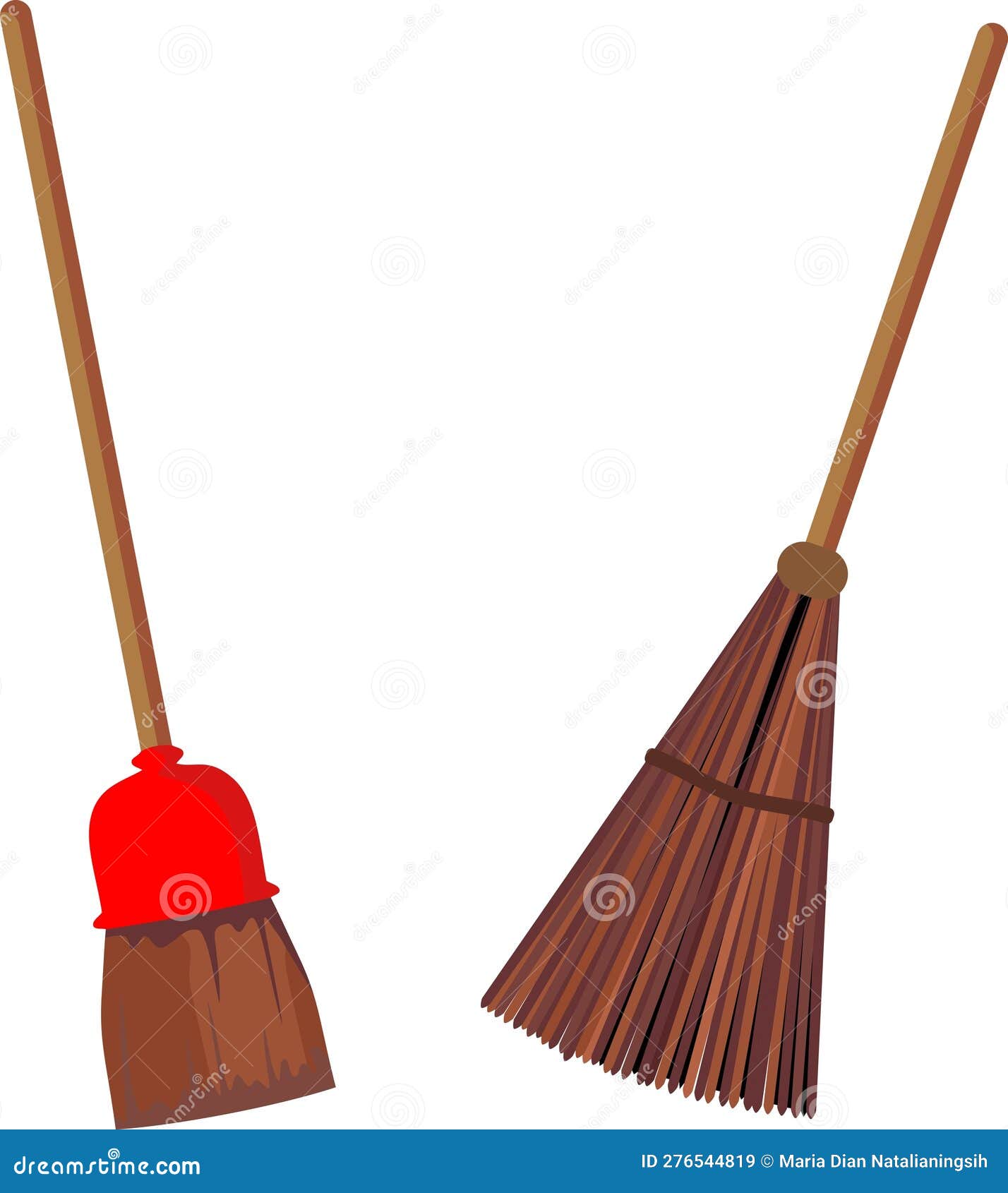 Broom Stick Clean Sweap Vector Stock Vector - Illustration of field ...
