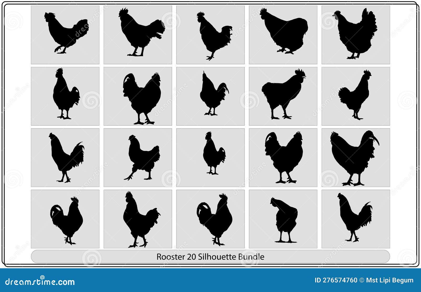 Roosters Vector Hand-drawn Illustration | CartoonDealer.com #107622357