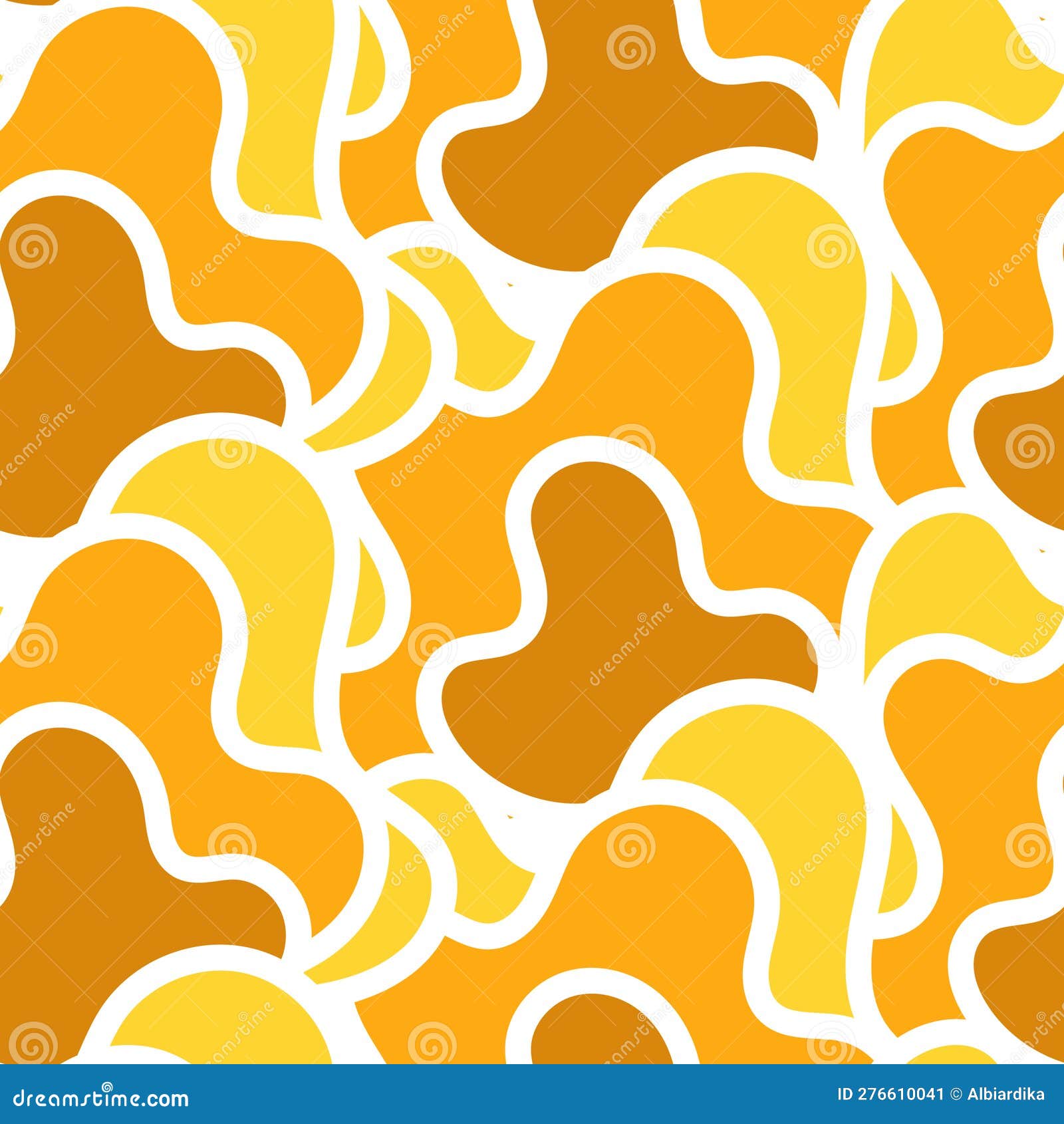 Seamless Pattern Abstract Orange Creative Design Background Vector ...