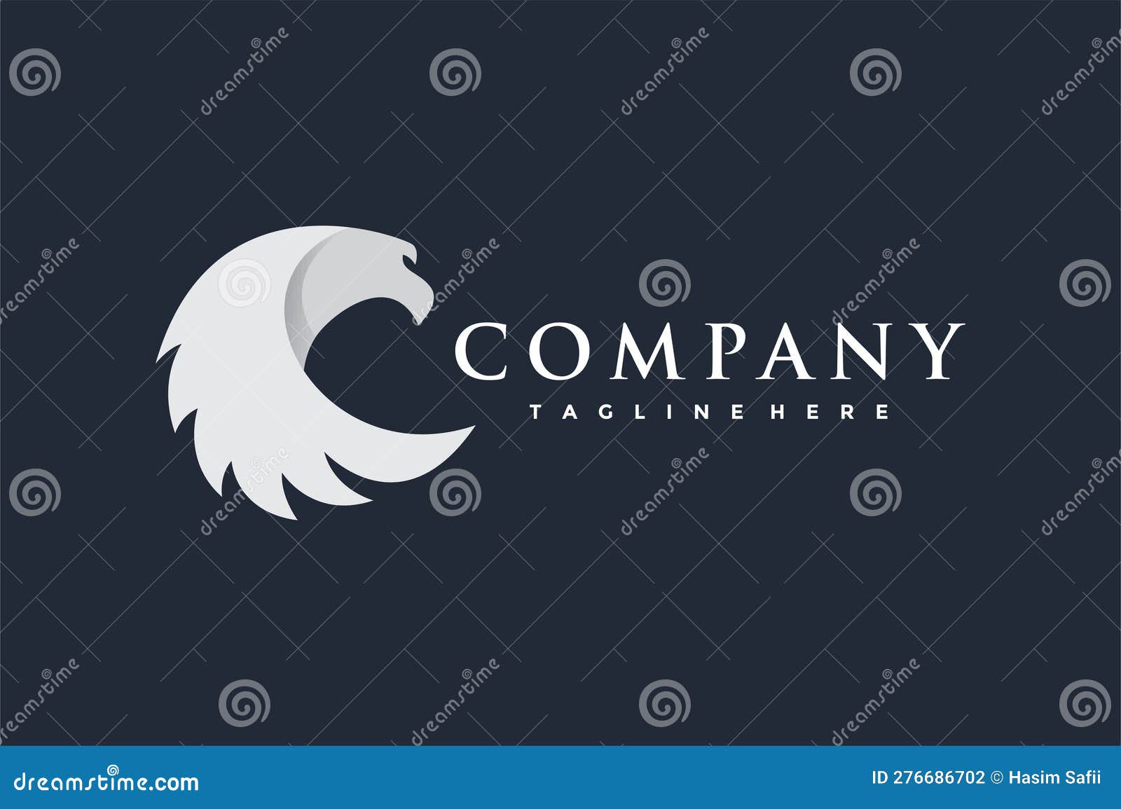 Simple eagle wing logo stock vector. Illustration of template - 276686702