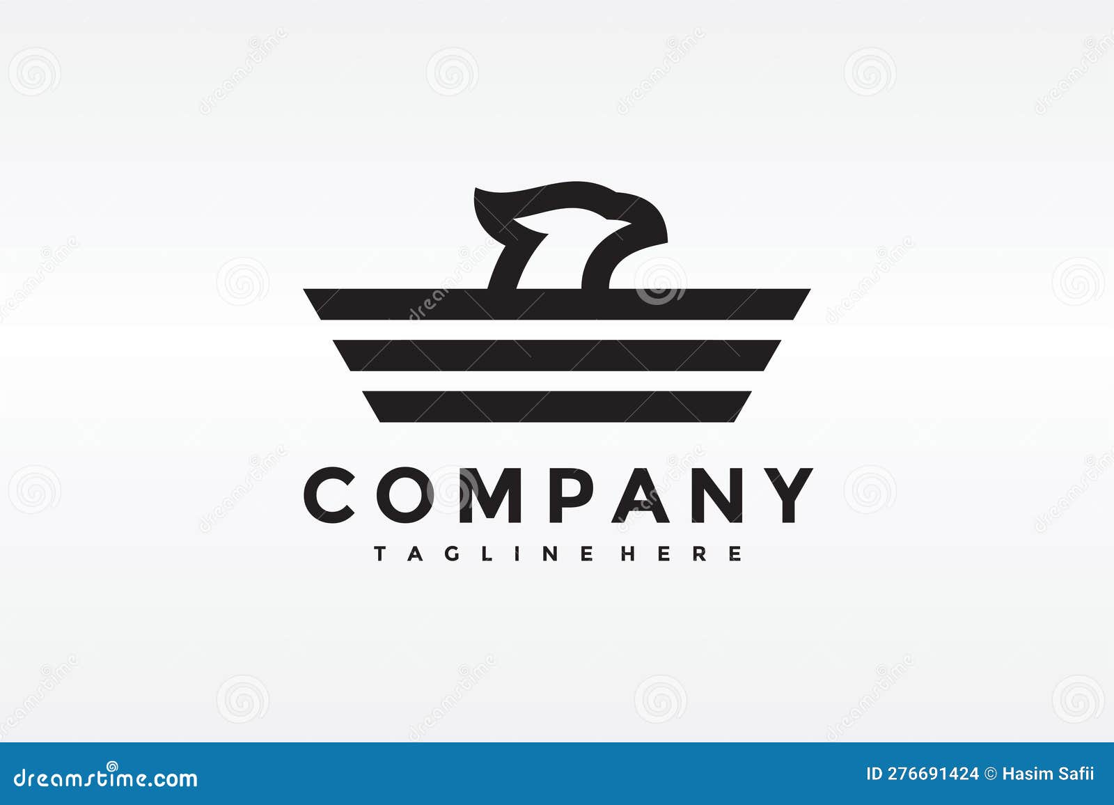 Triple Wings Symbol Line Art Symbol Design Cartoon Vector ...