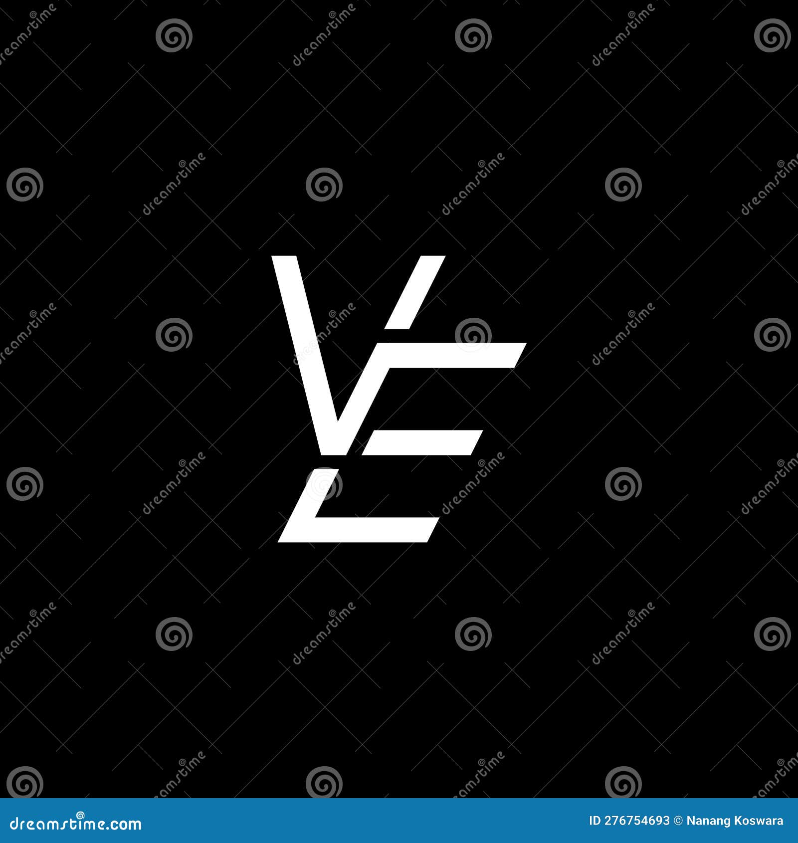 VE Logo, VE Monogram, Initial VE Logo, Letter VE Logo, Icon, Vector ...
