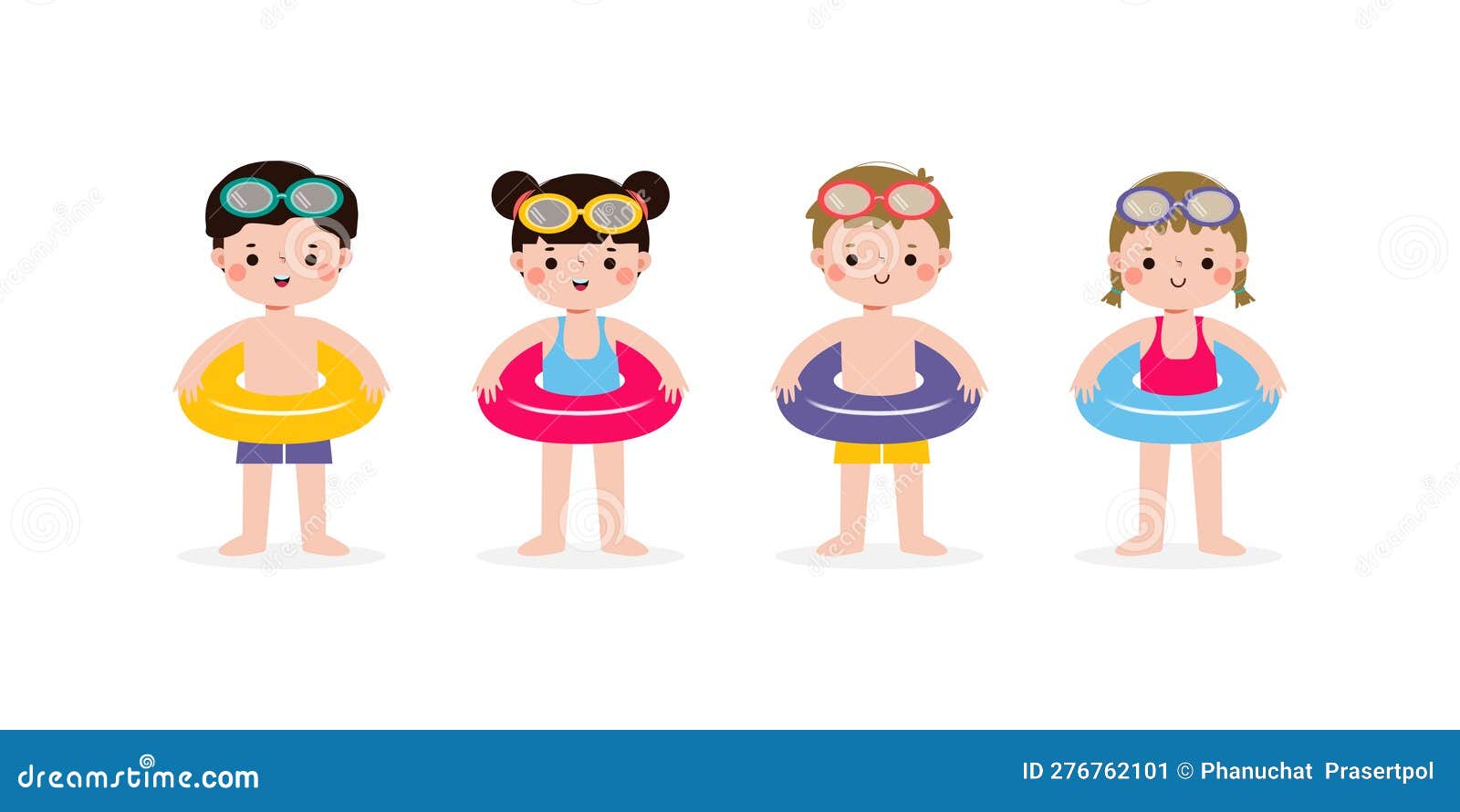 Kids In Swimming Pool At Hotel Area With Lounges Royalty-Free ...