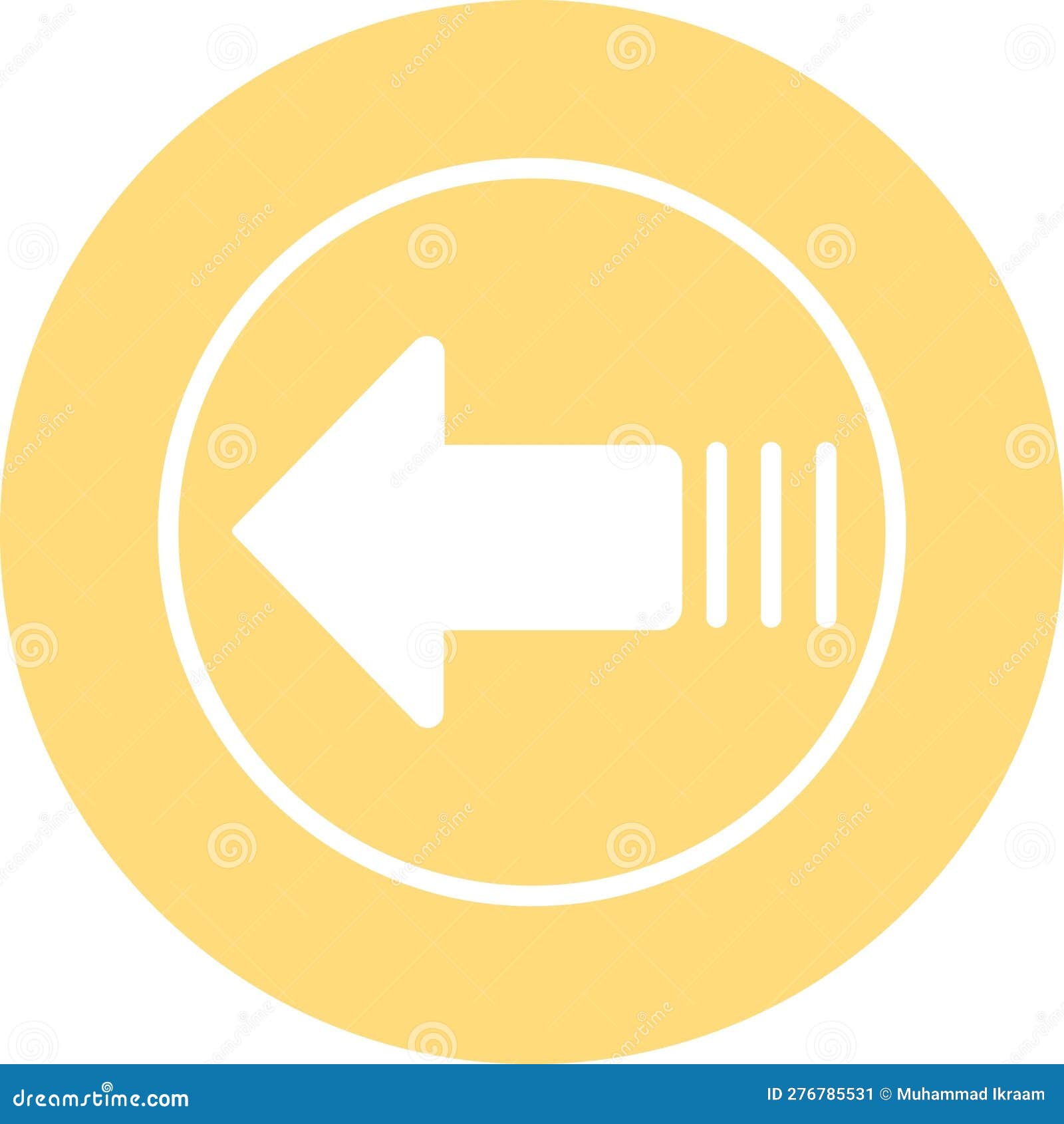 Left Arrow Which Can Easily Edit or Modify Stock Illustration ...