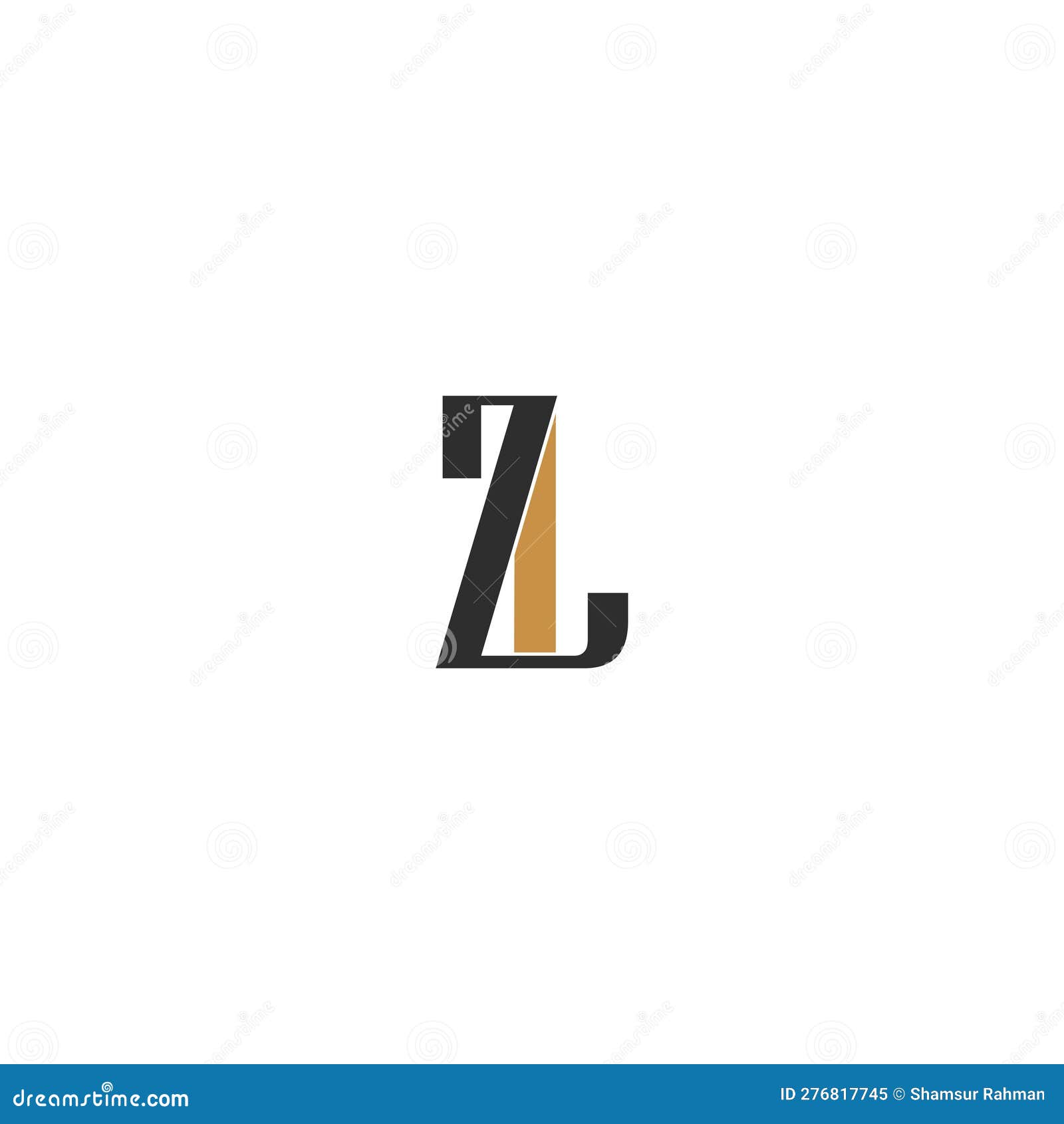 Alphabet Initials Logo ZL, LZ, Z and L Stock Vector - Illustration of ...