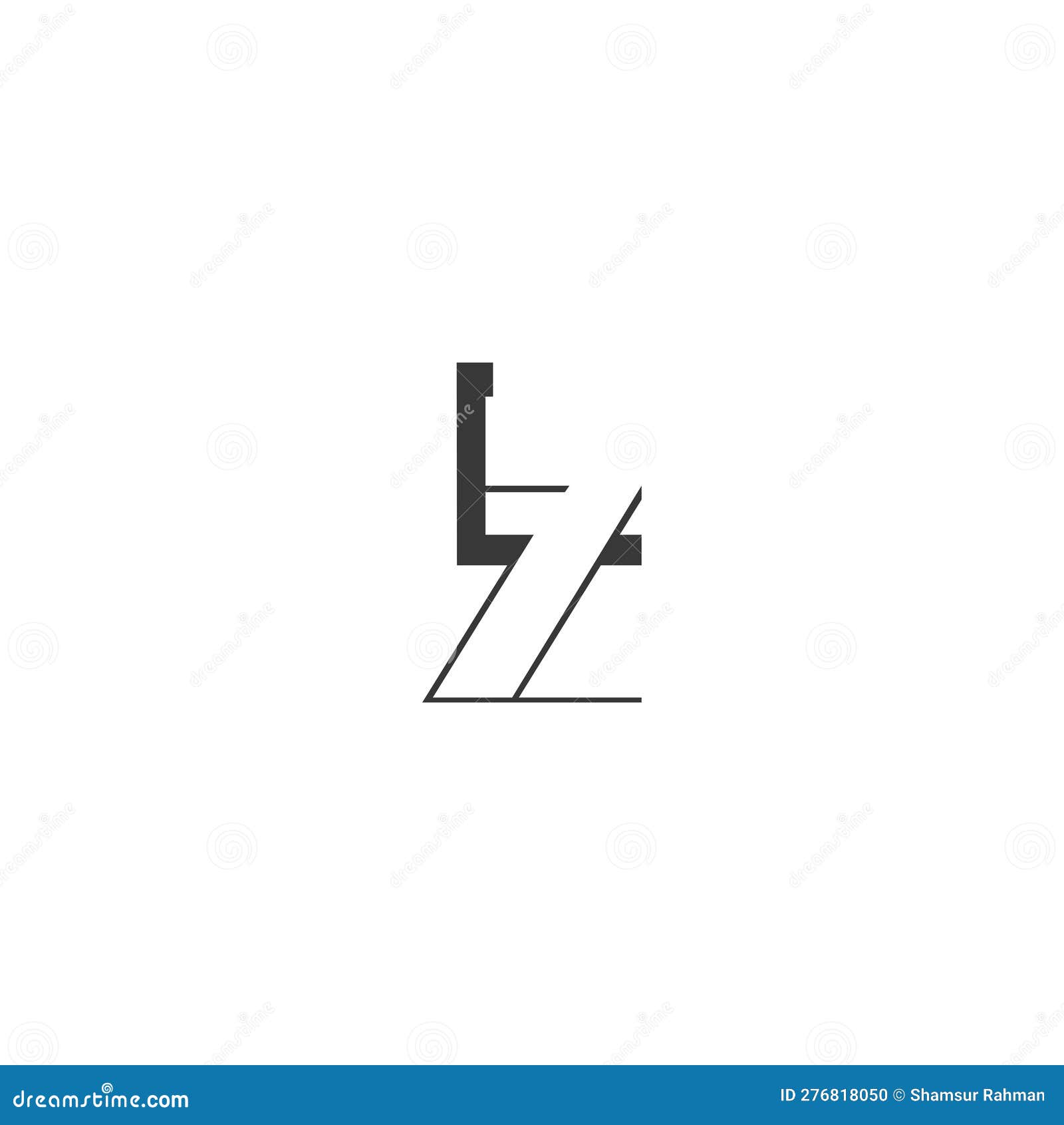 Alphabet Initials Logo ZL, LZ, Z and L Stock Vector - Illustration of ...