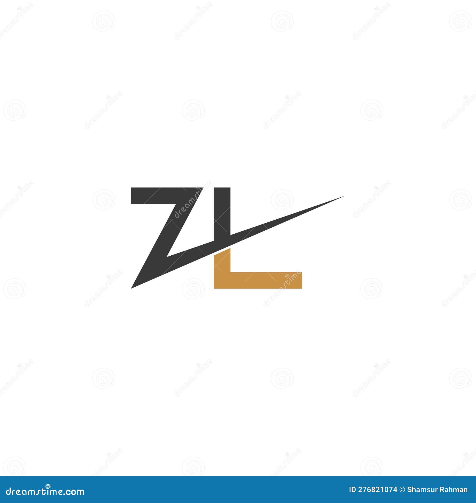 Alphabet Initials Logo ZL, LZ, Z and L Stock Vector - Illustration of ...