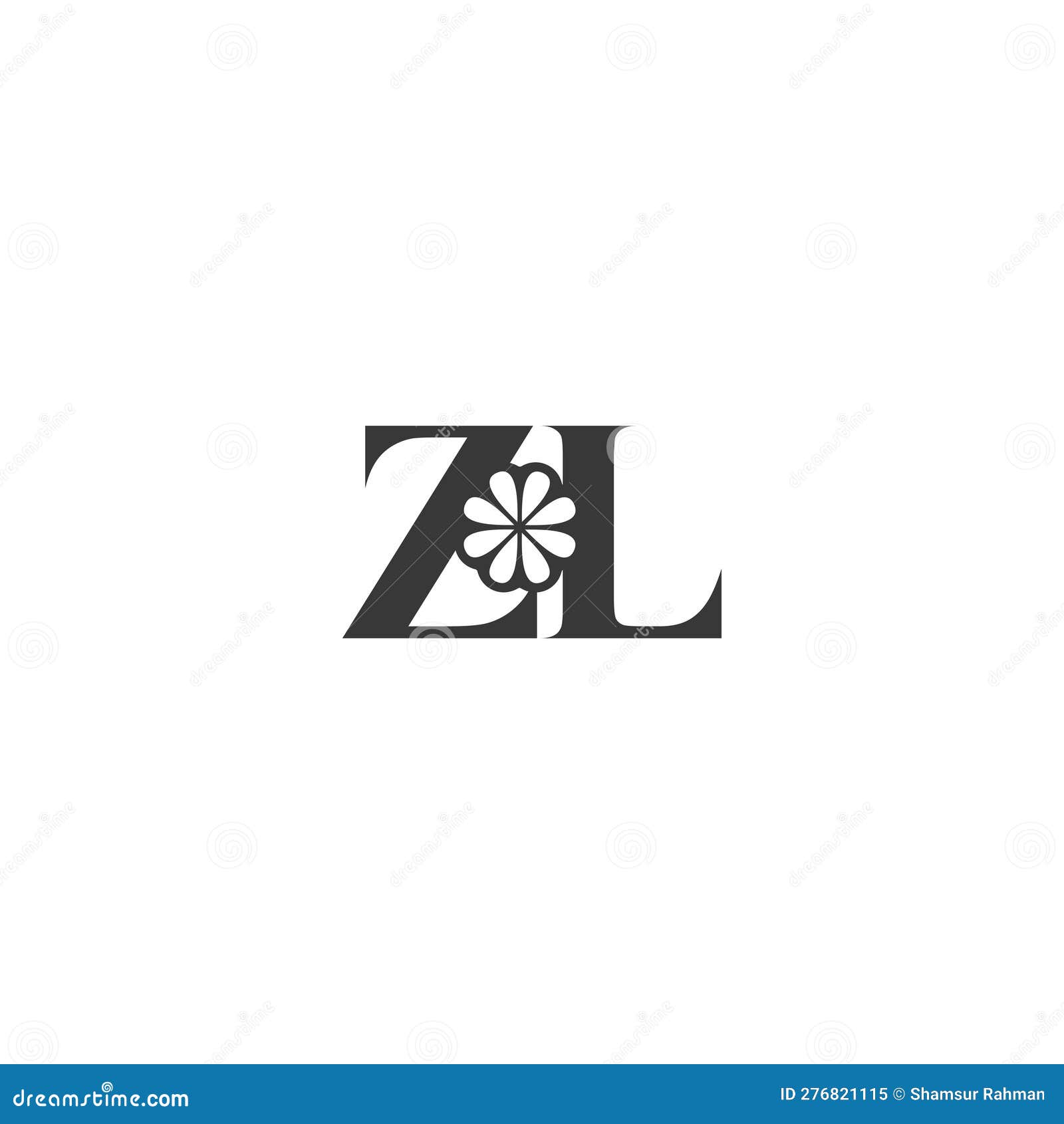 Alphabet Initials Logo ZL, LZ, Z and L Stock Vector - Illustration of ...