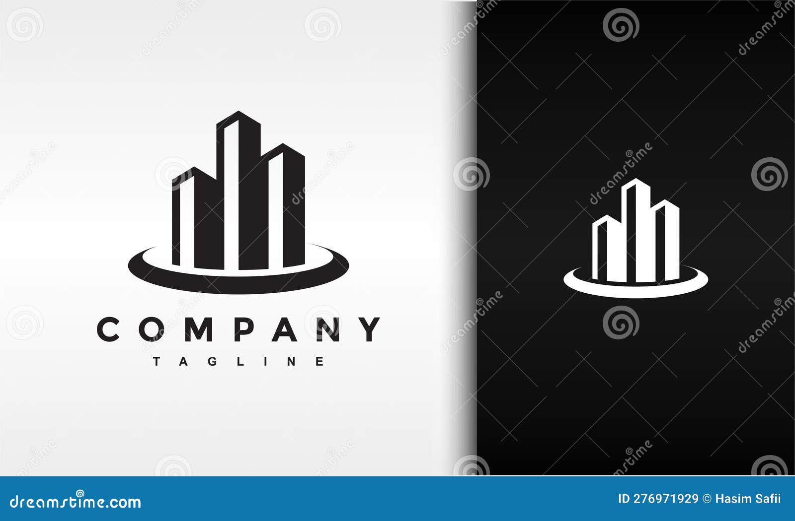 Simple City Building Circle Logo Stock Vector - Illustration of simple ...