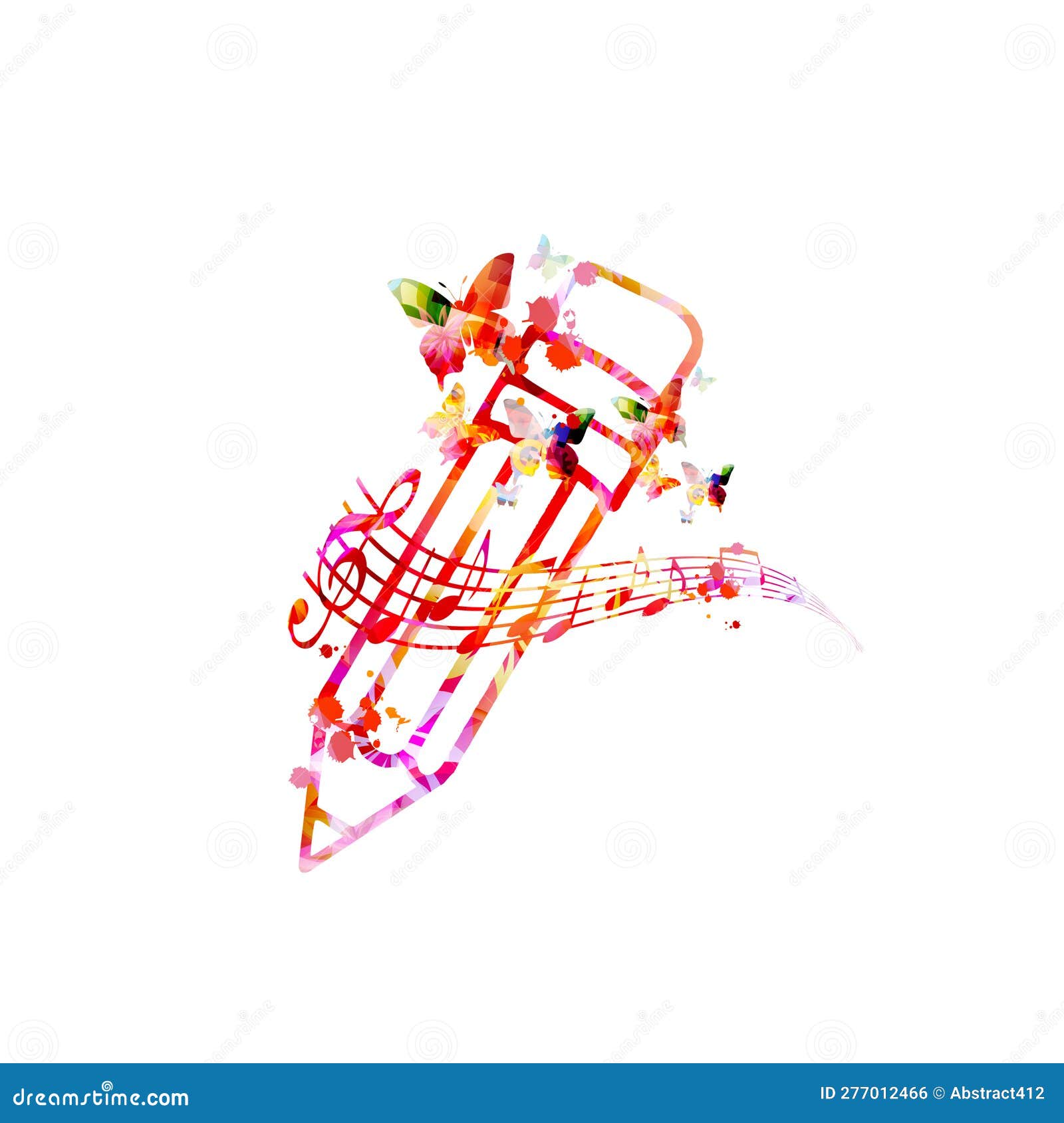 Writing the Music, Songwriting, Creating a Melody Concept Stock Vector ...