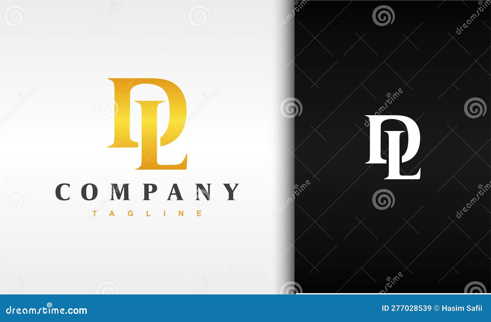 Luxury Monogram Letter DL Log Stock Vector - Illustration of creative ...