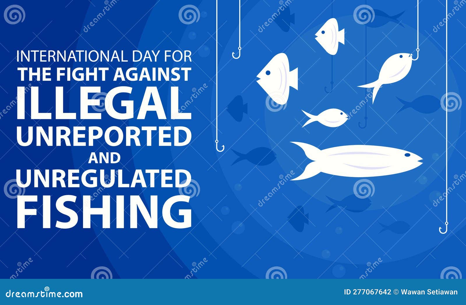 Illustration Vector Graphic of Several Groups of Fish Approached the ...