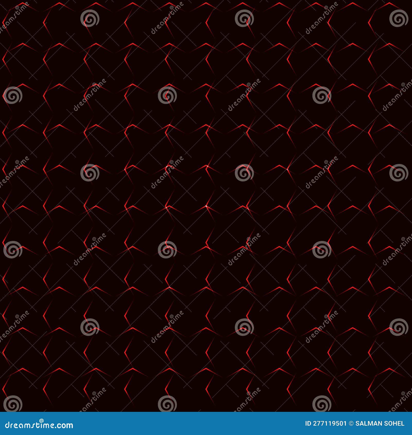 Abstract Red Pattern with Black Background Stock Illustration ...