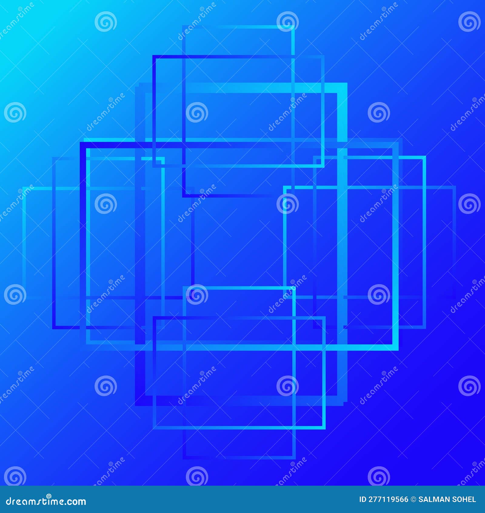 Abstract Blue Tech Art Background Design Stock Illustration ...