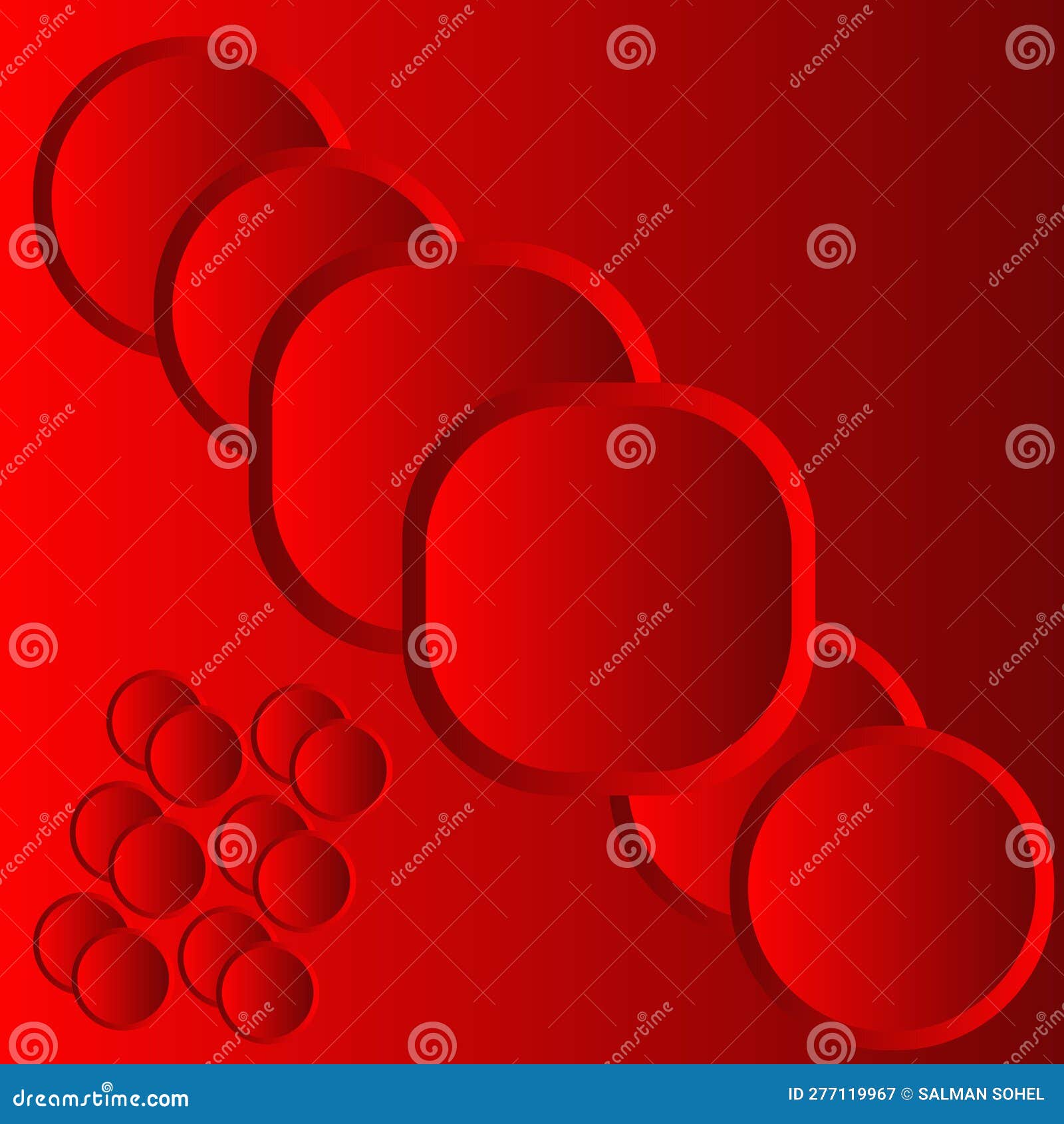 Red Color Abstract 3d Background Design Stock Illustration ...