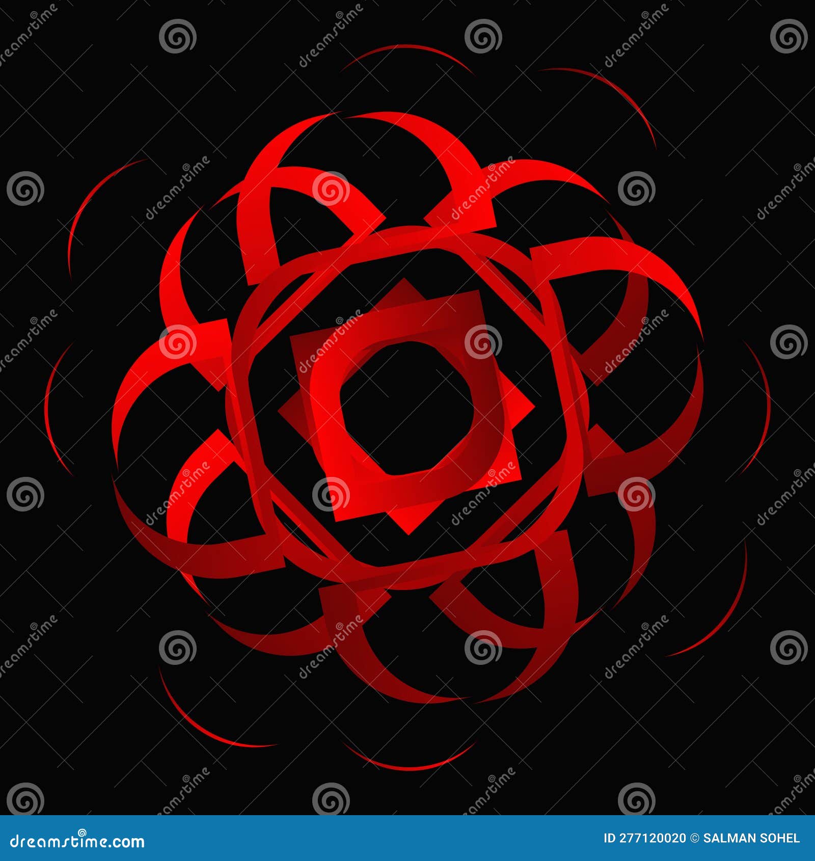 Abstract Red Retro Art Background Design Stock Photo - Image of ...