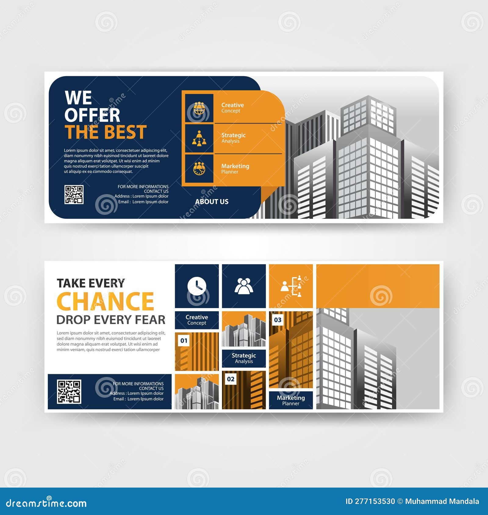 Yellow and Black Color Geometric Corporate Business Banner Template for ...