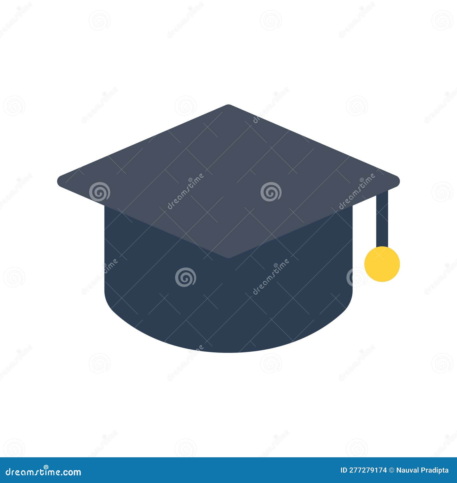 Graduation Flat Style Icon stock vector. Illustration of icon - 277279174