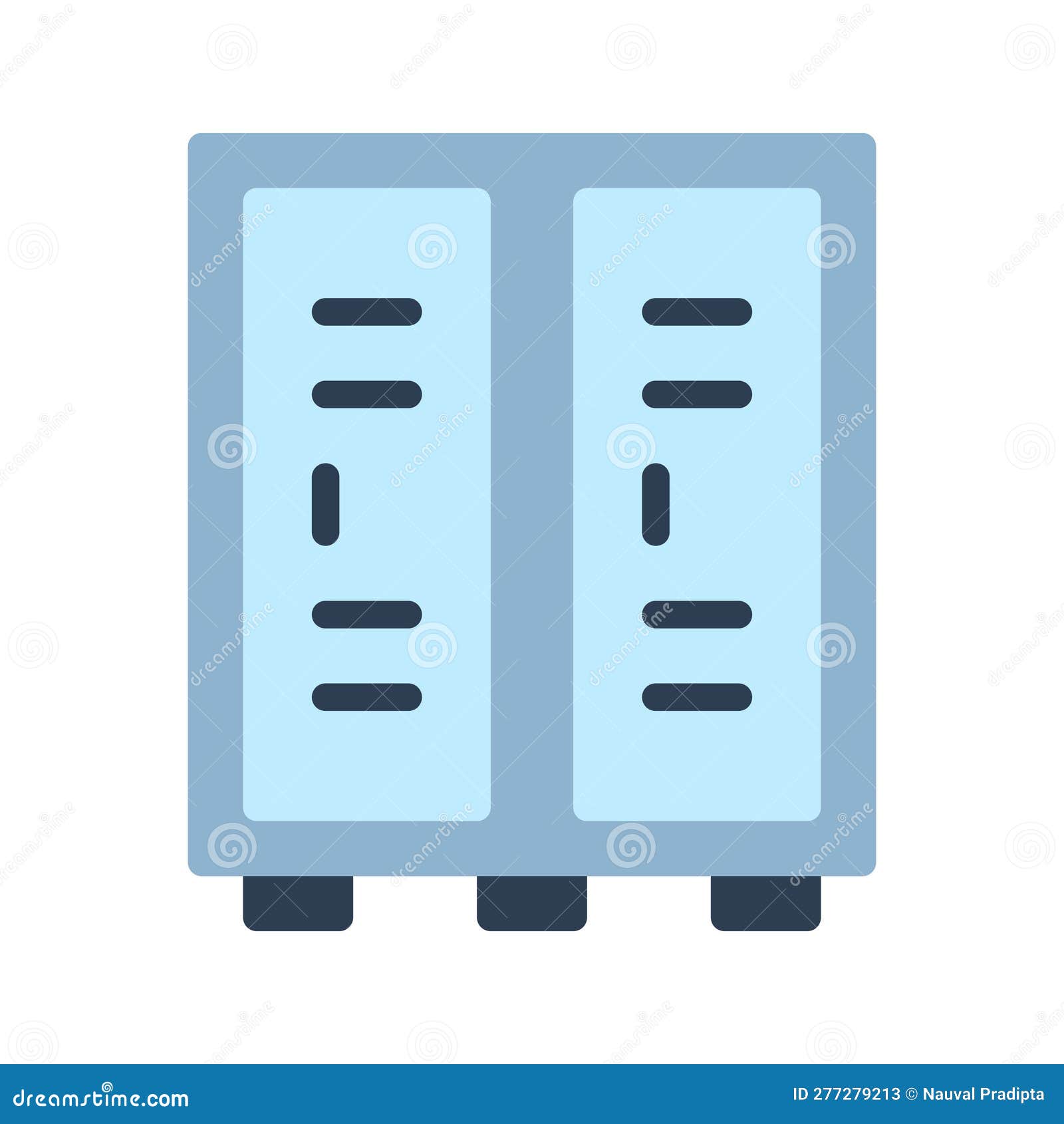 Locker Flat Style Icon stock vector. Illustration of icon - 277279213