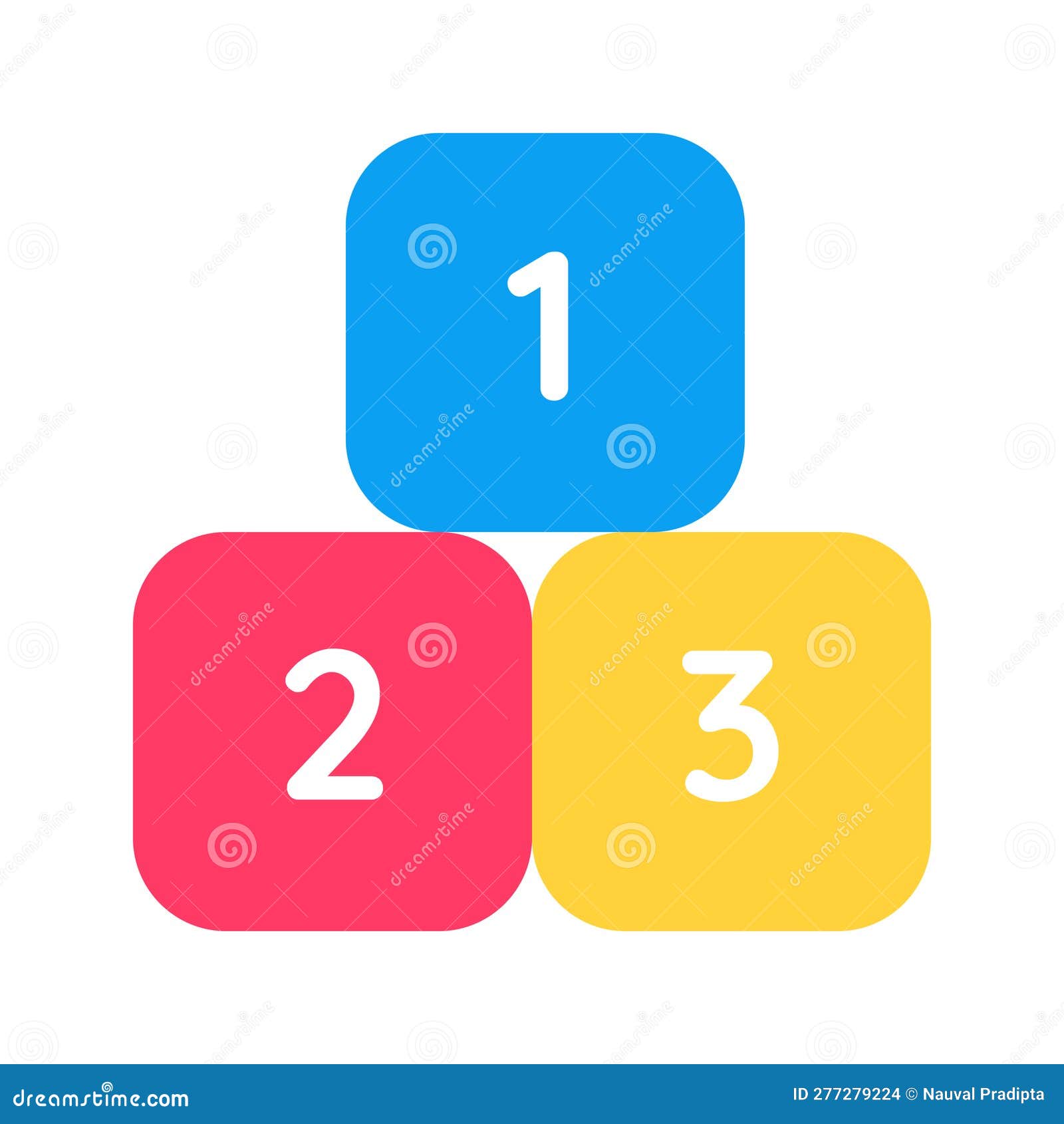 Number Flat Style Icon stock vector. Illustration of education - 277279224