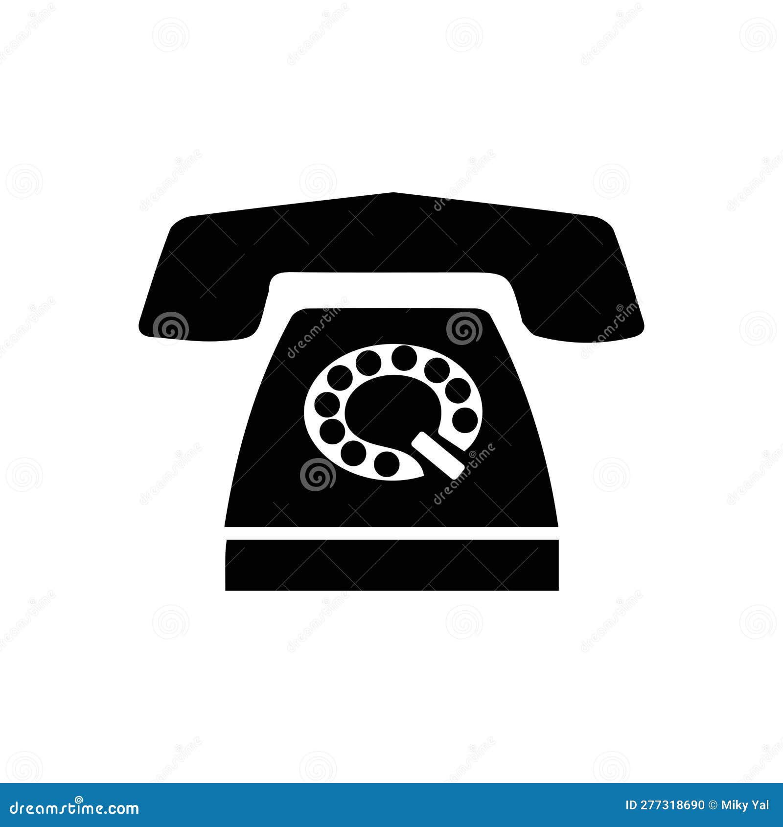 Telephone Icon or Logo Isolated Sign Symbol Vector Illustration ...