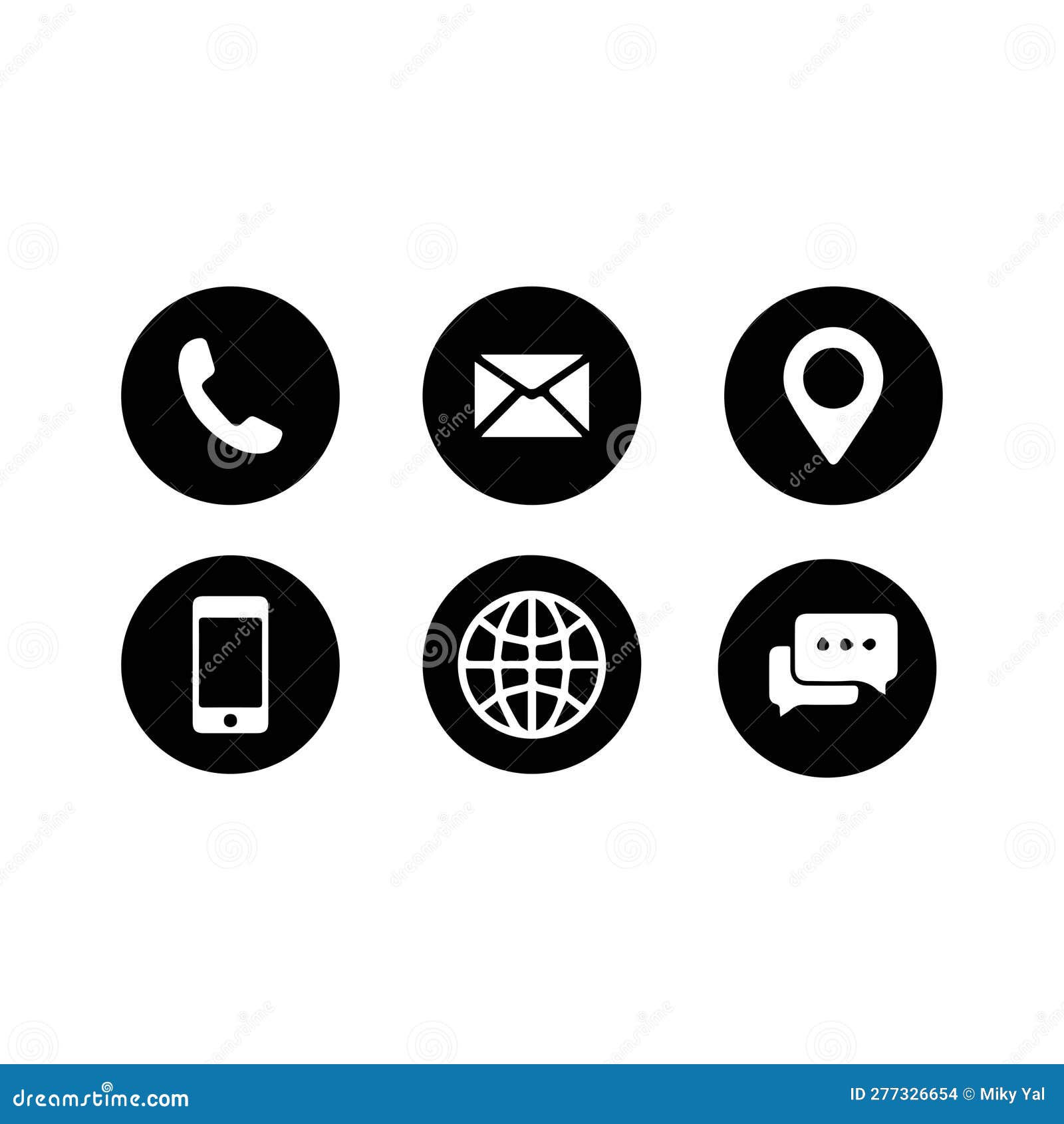 Telephone Icon, Simple Contact Us Icons Set. Universal Contact Us Icons ...