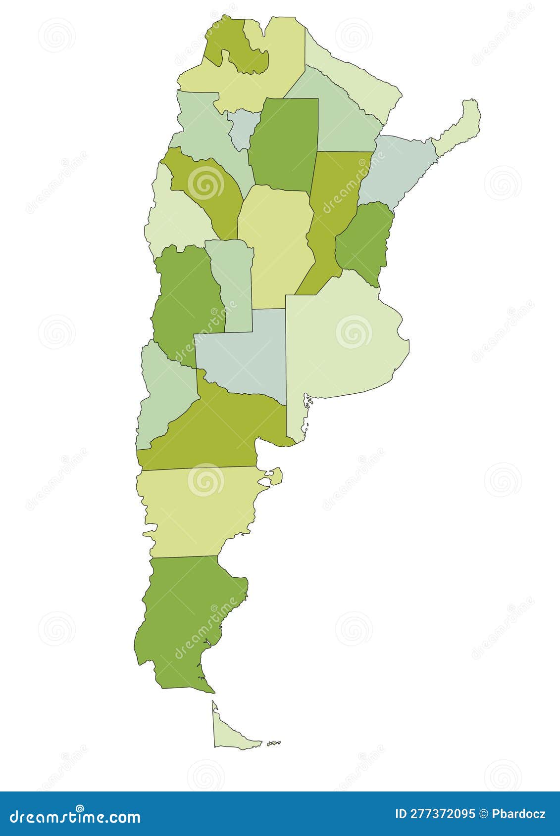Political Map Of Argentina Cartoon Vector | CartoonDealer.com #110769227