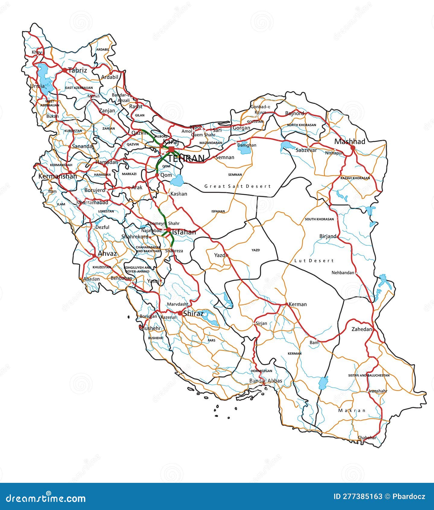 Iran Map On Road Sign. Vector Illustration | CartoonDealer.com #122118106