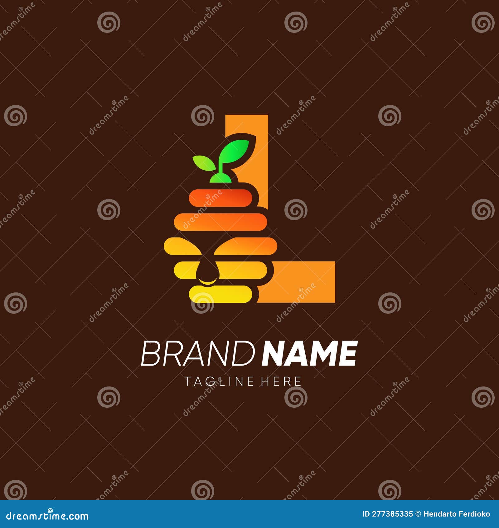 Letter L Initial Bee Hive Logo Design Vector Icon Graphic Emblem ...