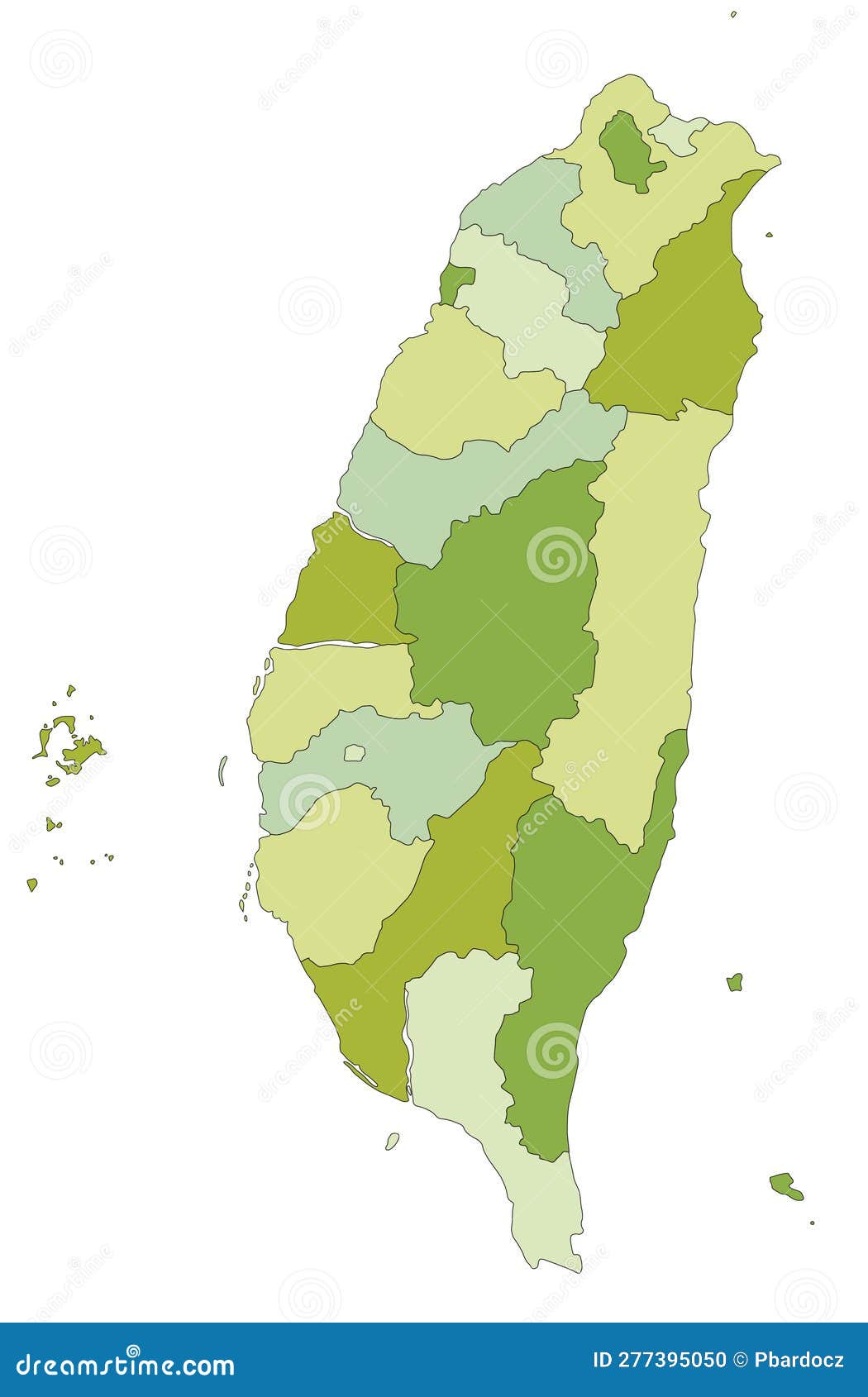 Detailed Editable Political Map with Separated Layers. Taiwan Stock ...