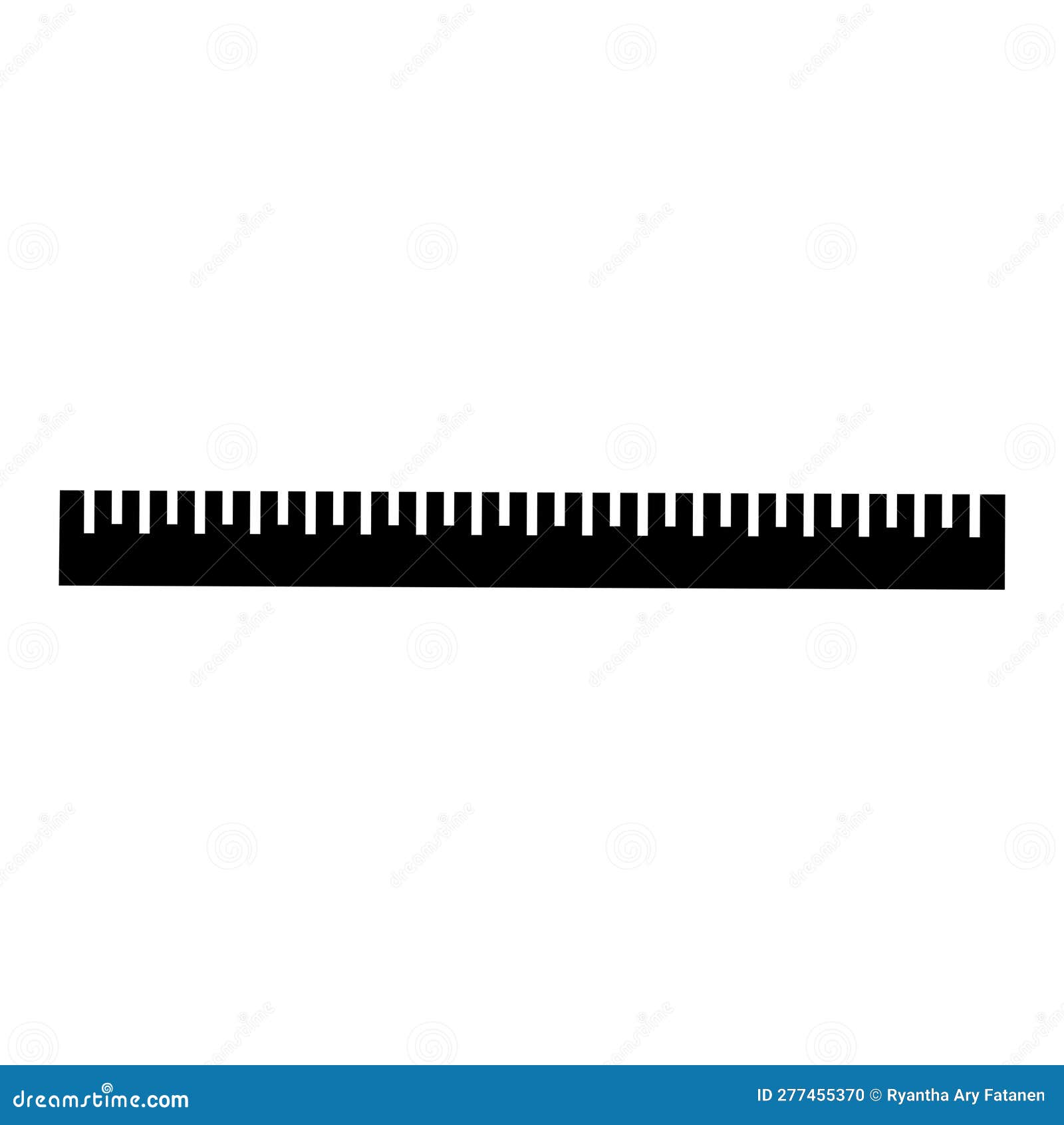 Black Ruler Icon Isolated On Transparent Background. Straightedge ...