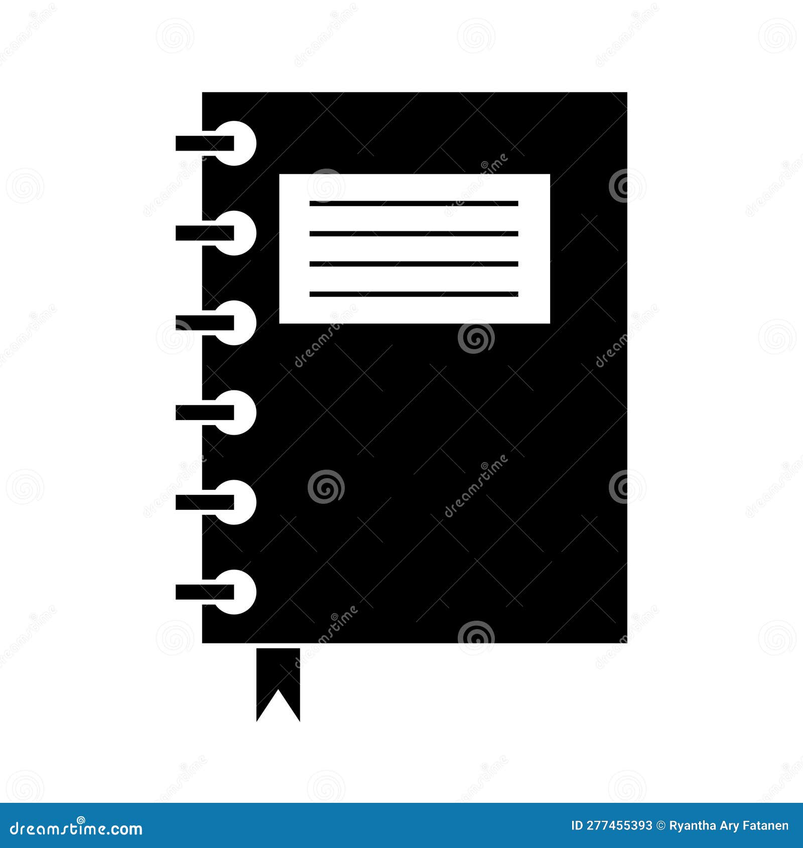 Diary simple solid icon stock vector. Illustration of notebook - 277455393