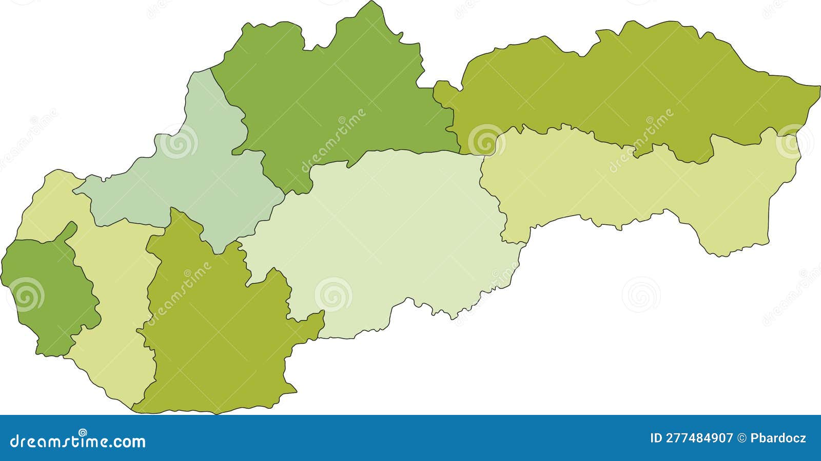 Detailed Editable Political Map with Separated Layers. Slovakia Stock ...