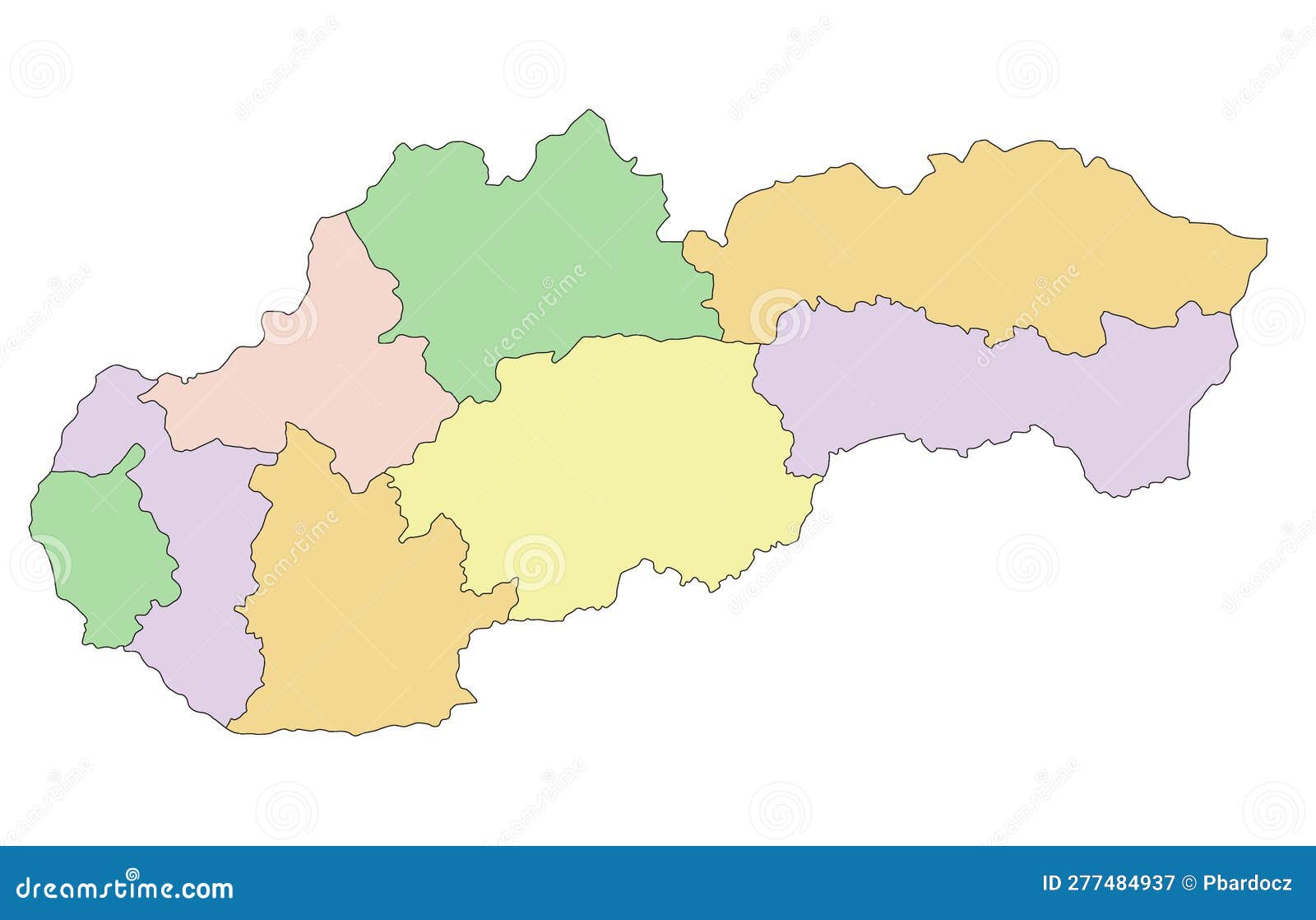 Kosice Map. Detailed Map Of Kosice City Administrative Area. Cityscape ...
