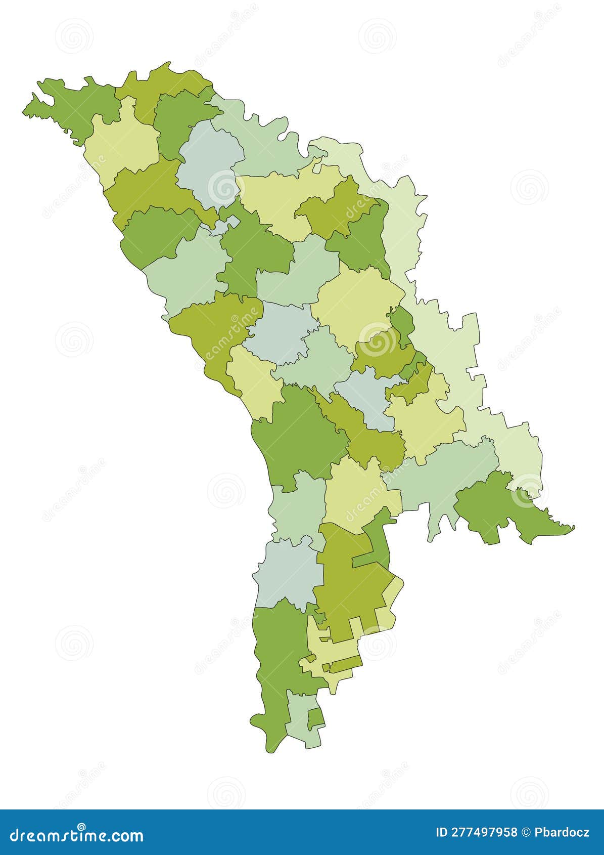 Detailed Editable Political Map with Separated Layers. Moldova Stock ...