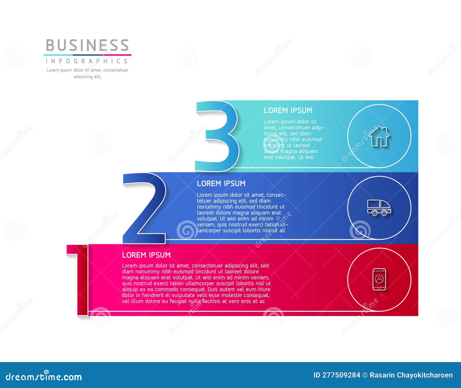 Vector Business Presentation Connecting Steps Infographic Template ...