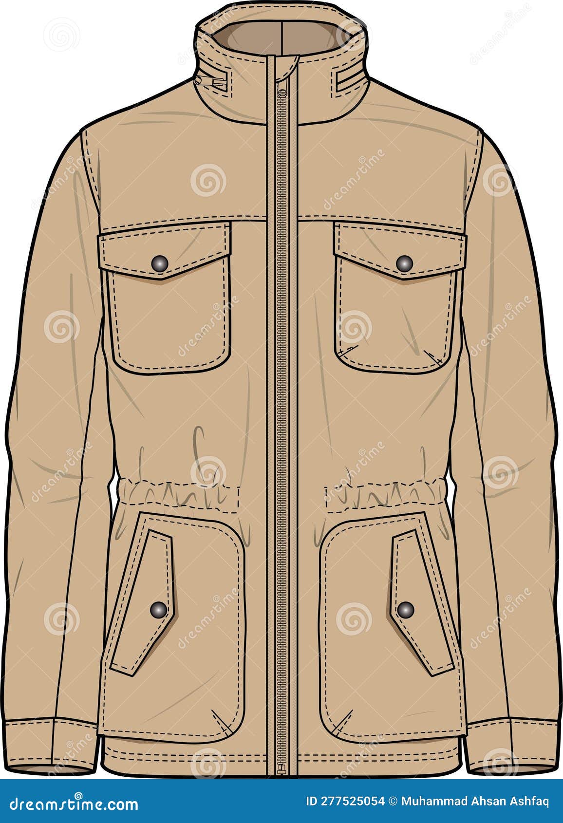 UNISEX WEAR JACKETS OVERCOAT and TRUCKER VECTOR Stock Vector ...
