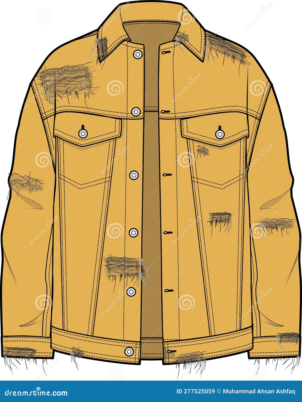UNISEX WEAR JACKETS OVERCOAT and TRUCKER VECTOR Stock Vector ...