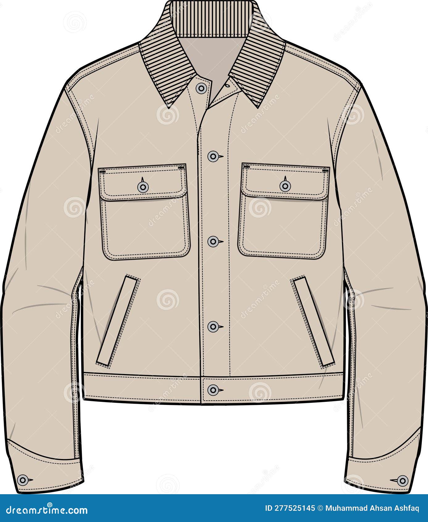 UNISEX WEAR JACKETS OVERCOAT and TRUCKER VECTOR Stock Vector ...