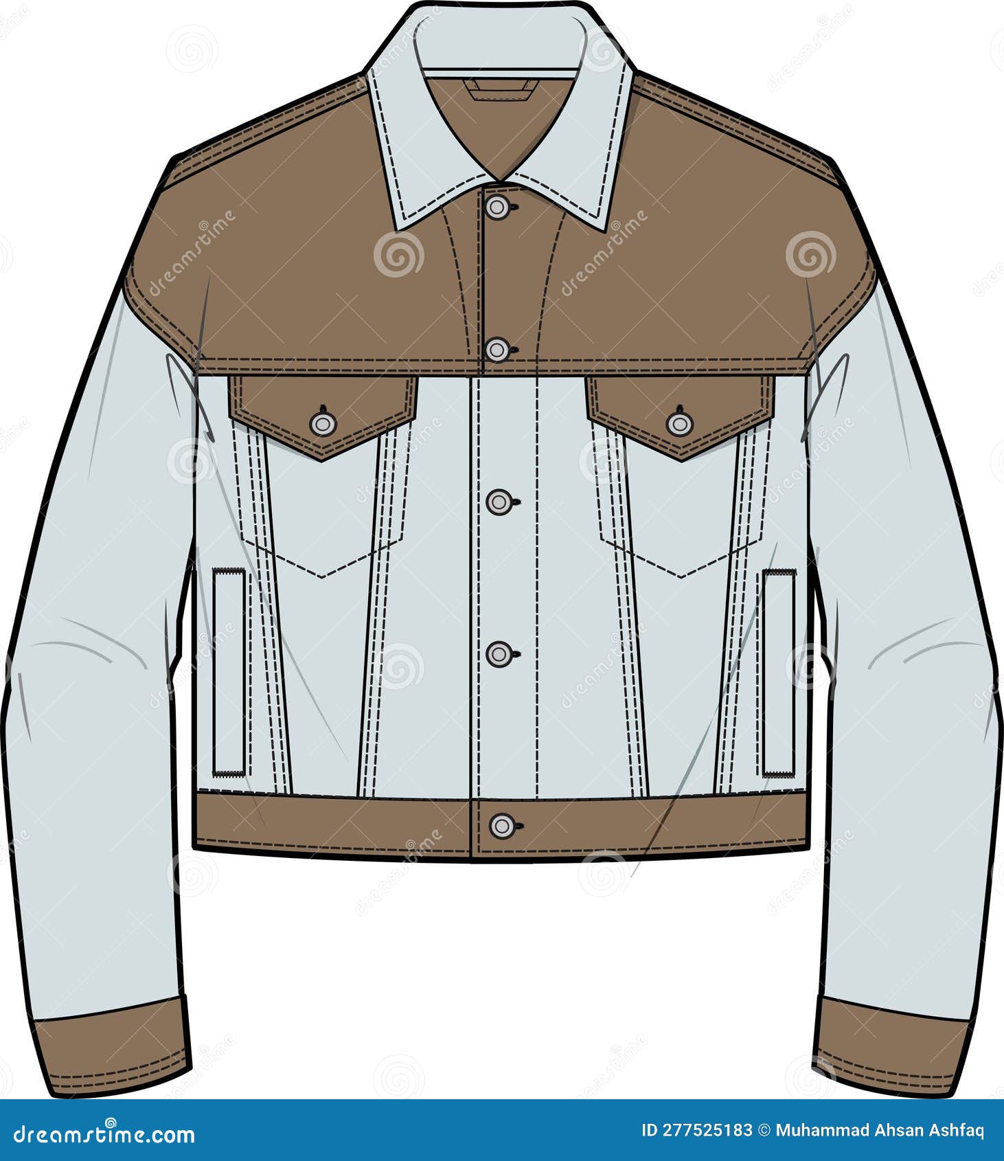 UNISEX WEAR JACKETS OVERCOAT and TRUCKER VECTOR Stock Vector ...