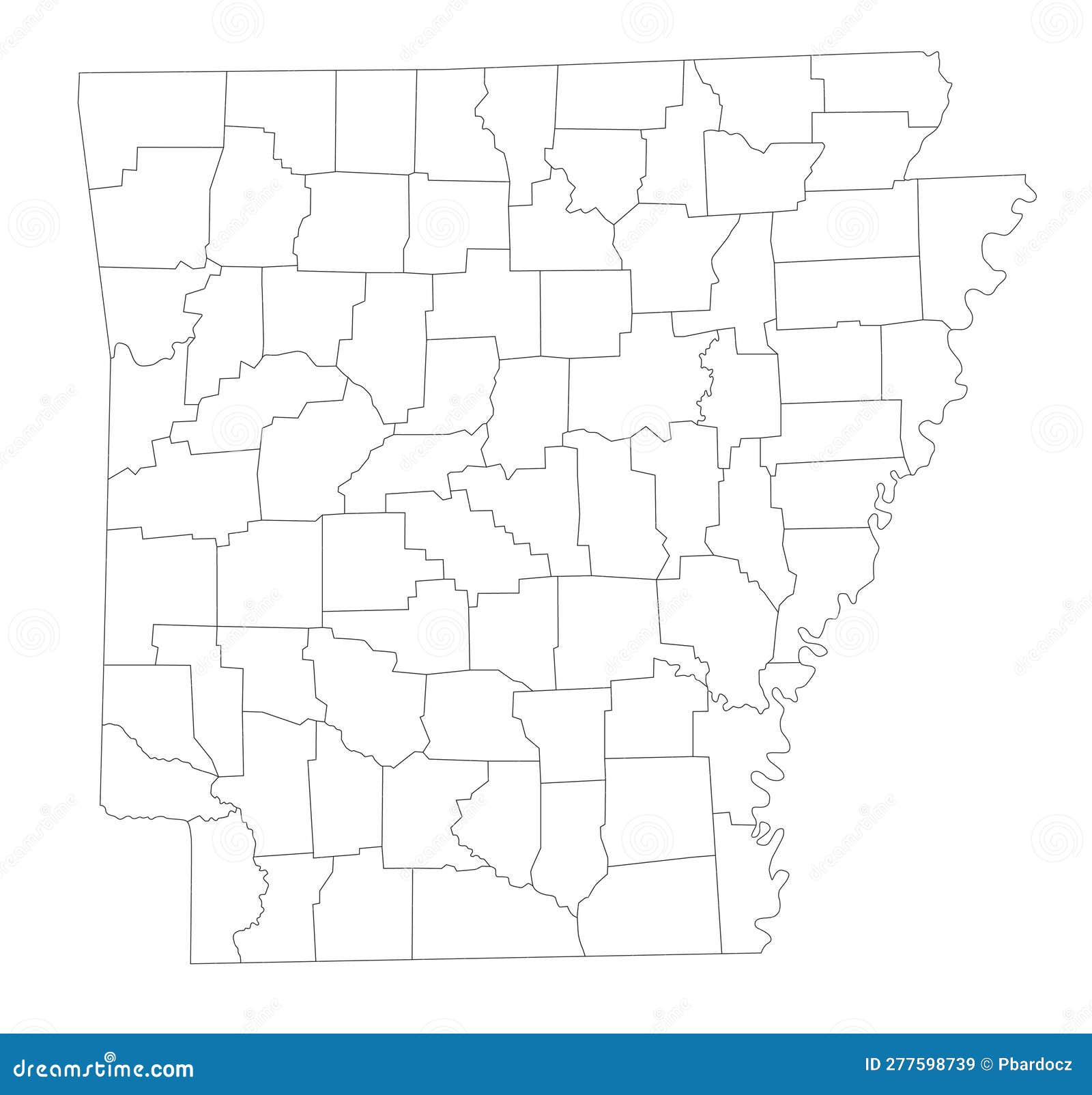 Detailed Arkansas Physical Map With Labeling. Cartoon Vector ... Detailed Arkansas Physical Map With Labeling. Cartoon Vector ...