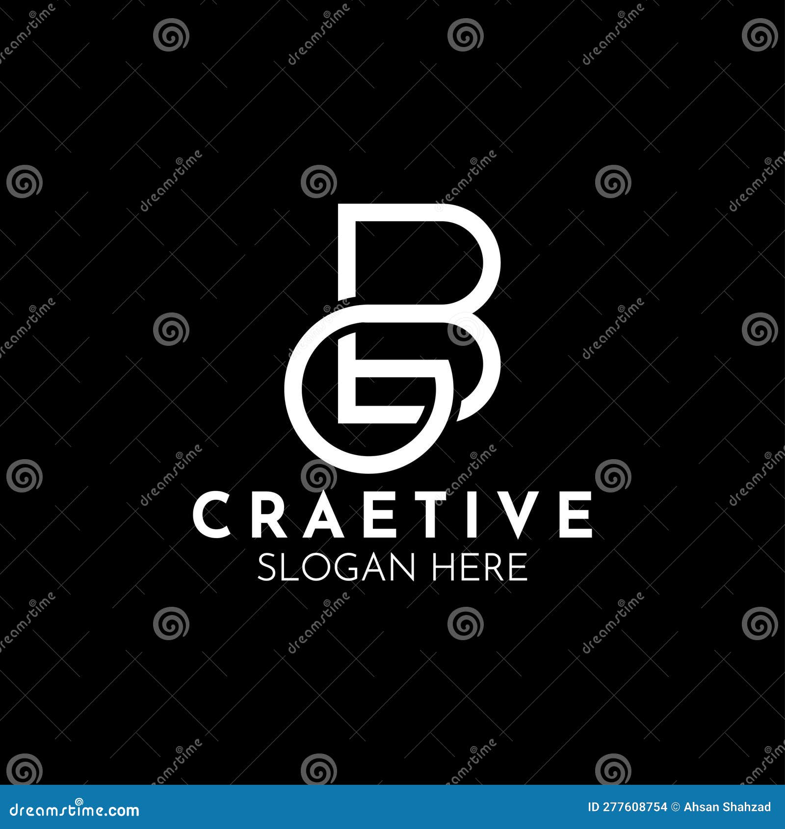 GB or BG Letter Alphabet Logo Design in Vector Format Stock Photo ...