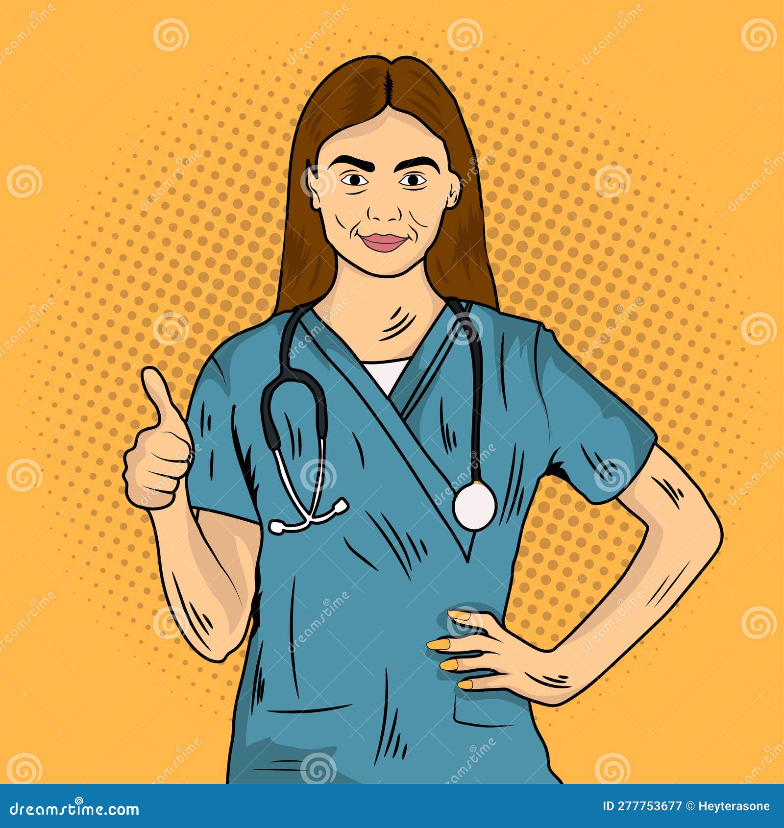 Pop Art Comic Doctor Vector Stock Illustration Stock Vector ...