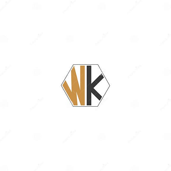 Alphabet Letters Initials Monogram Logo KW, WK, K and W Stock Vector ...