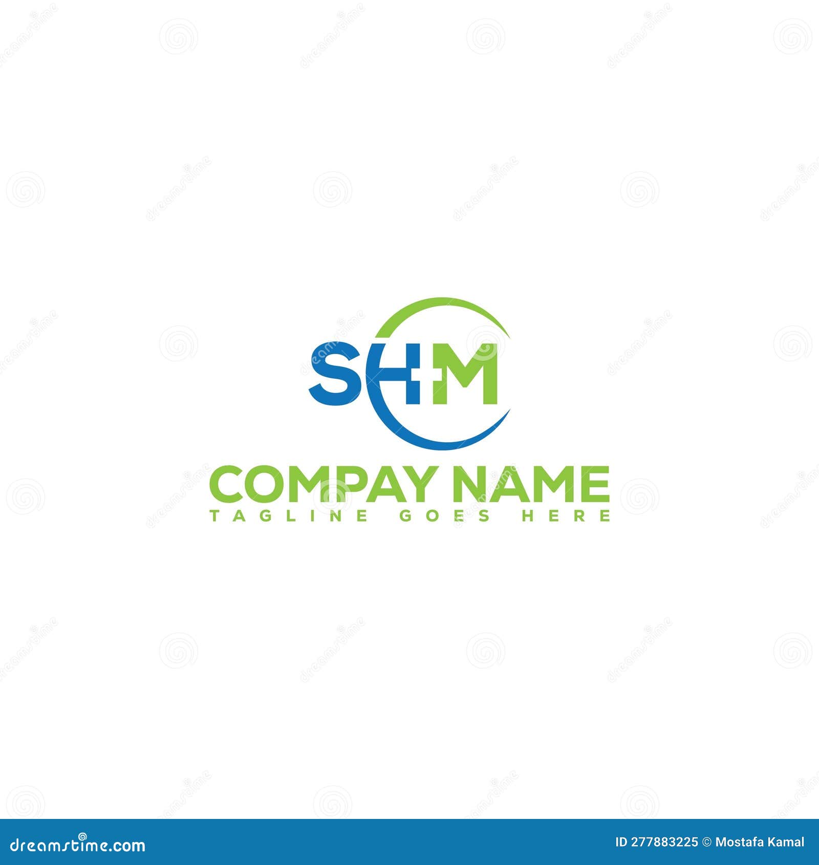 SHM Letter Medical Creative Modern Logo Design Stock Vector ...