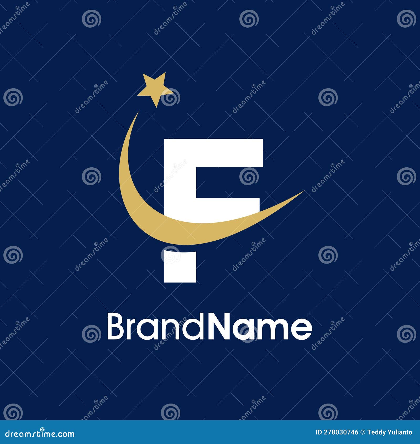 Initial F Swooshing Star Logo Stock Vector - Illustration of fashion ...