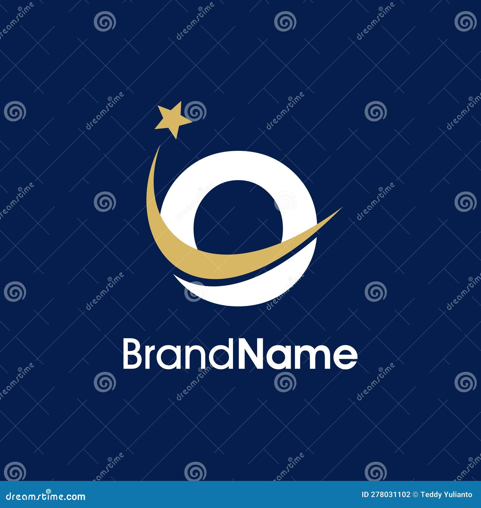 Initial O Swooshing Star Logo Stock Vector - Illustration of finance ...