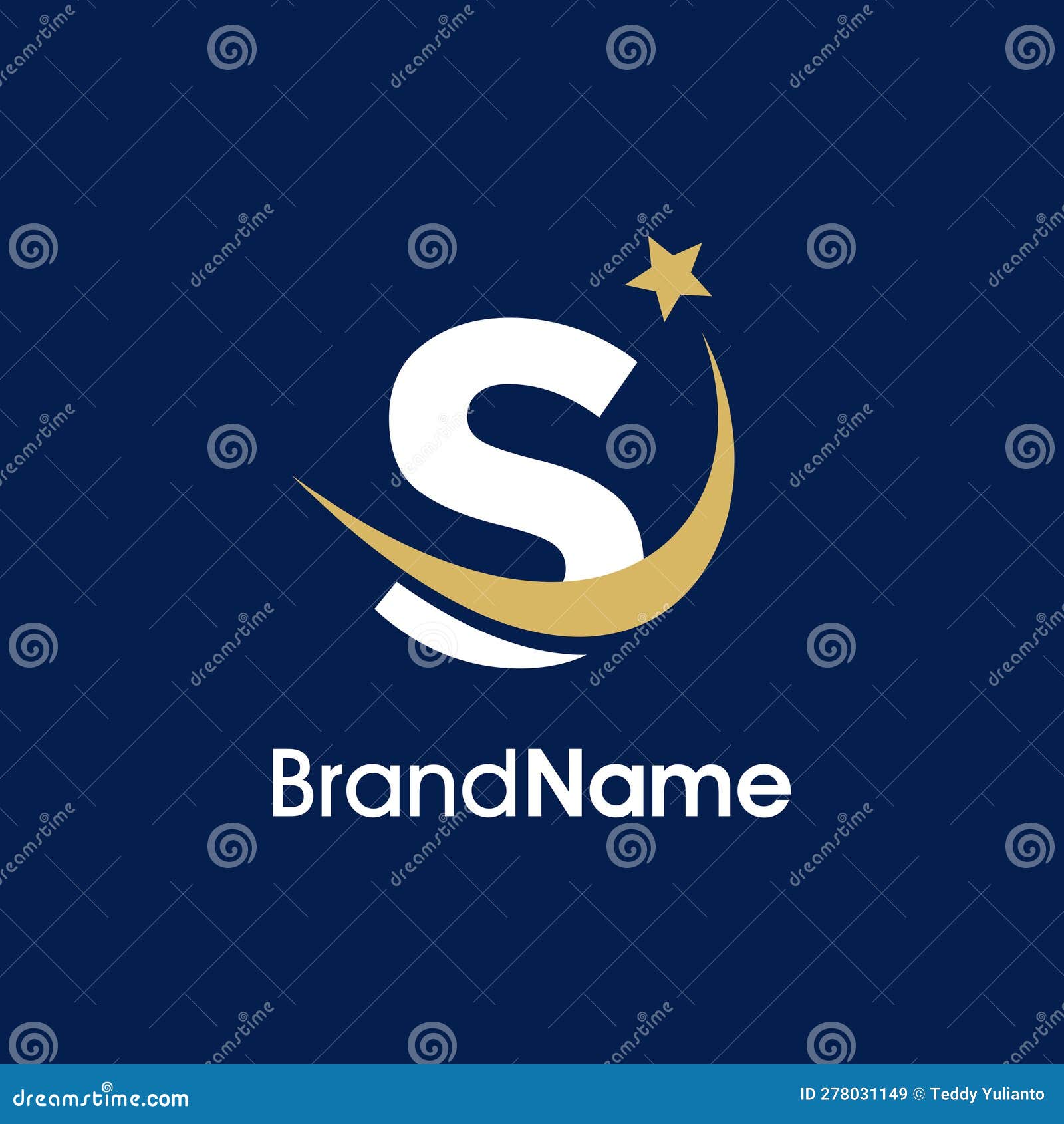 Initial S Swooshing Star Logo Stock Vector - Illustration of ...