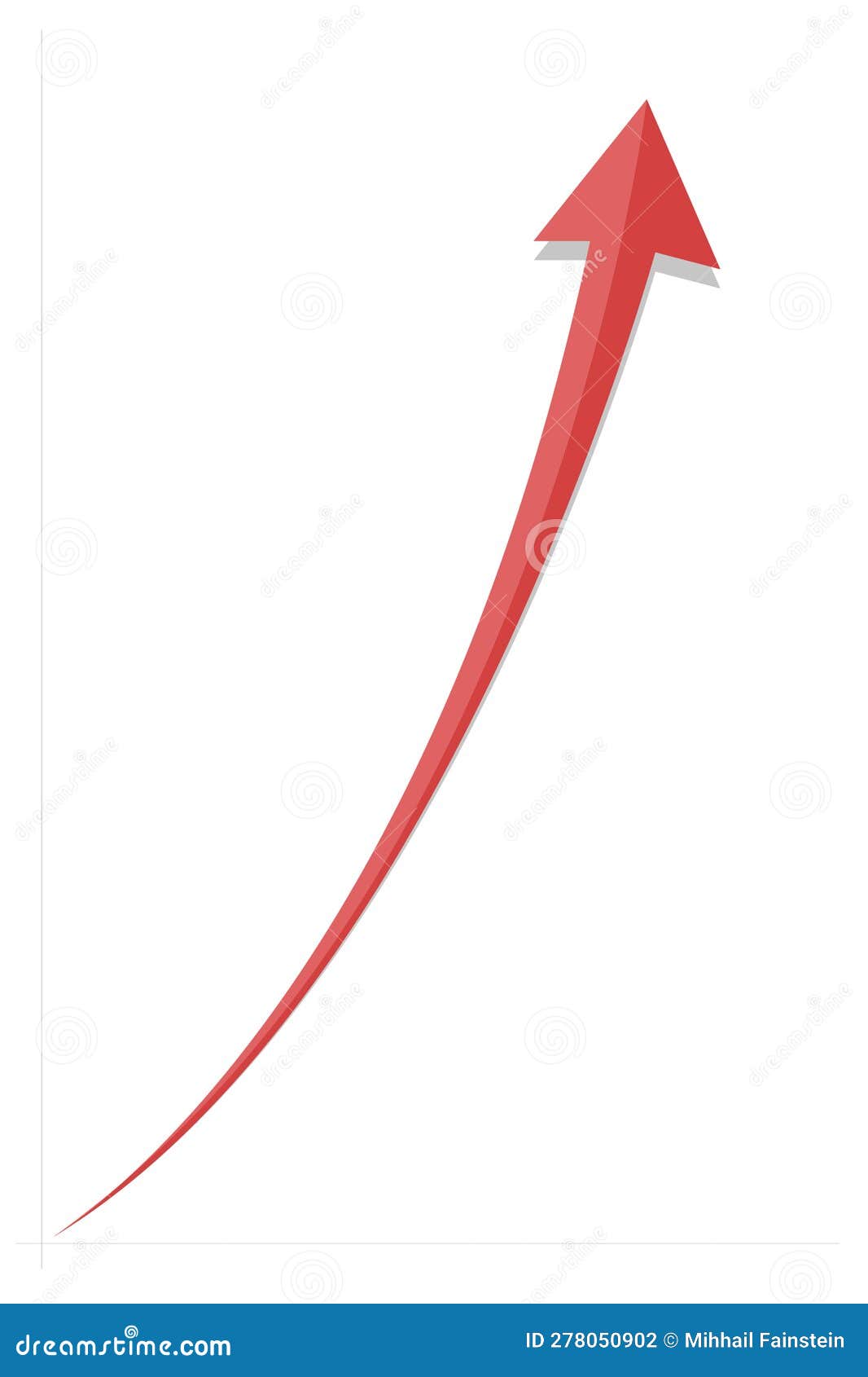 Red arrow stock vector. Illustration of gain, print - 278050902