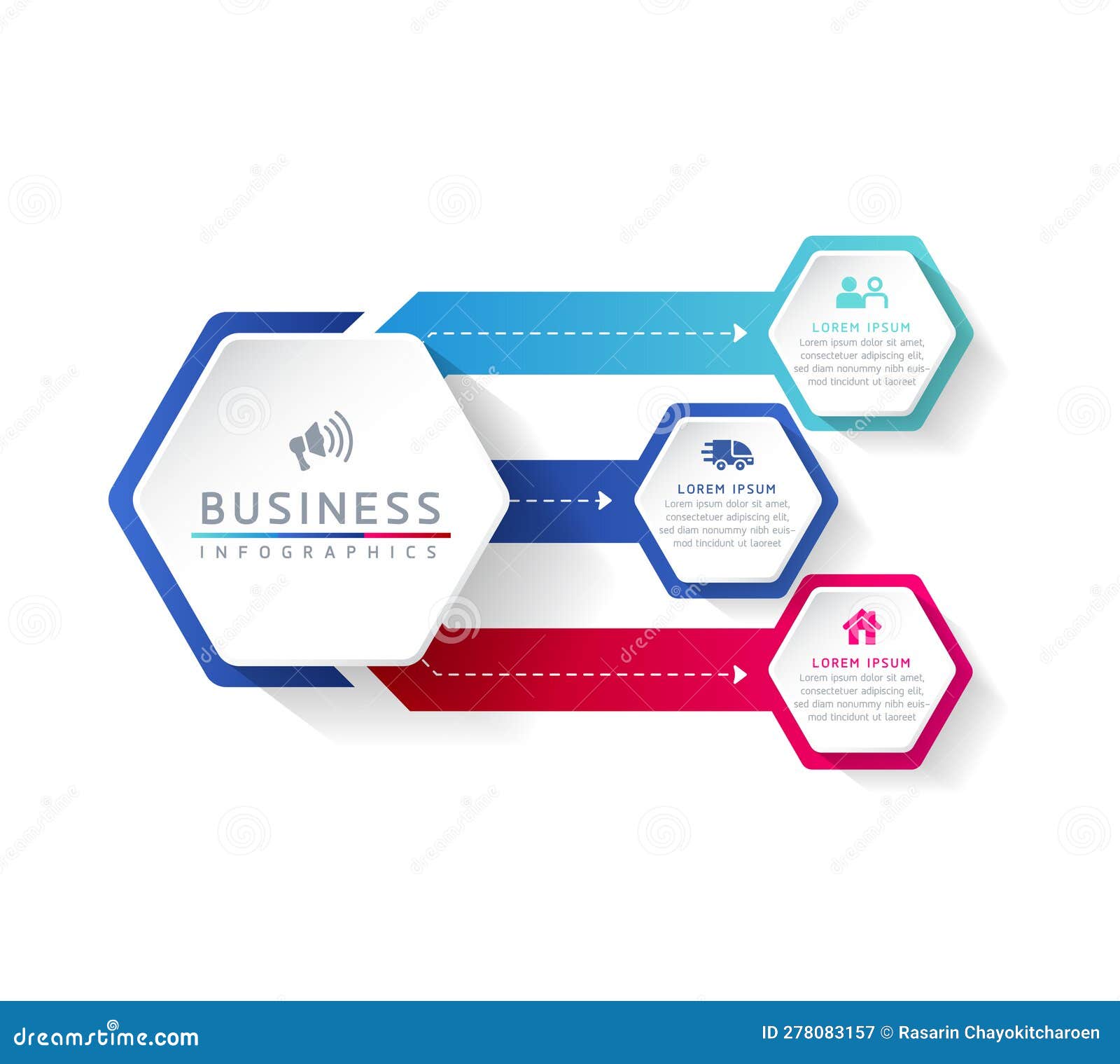Vector Business Presentation Connecting Steps Infographic Template ...